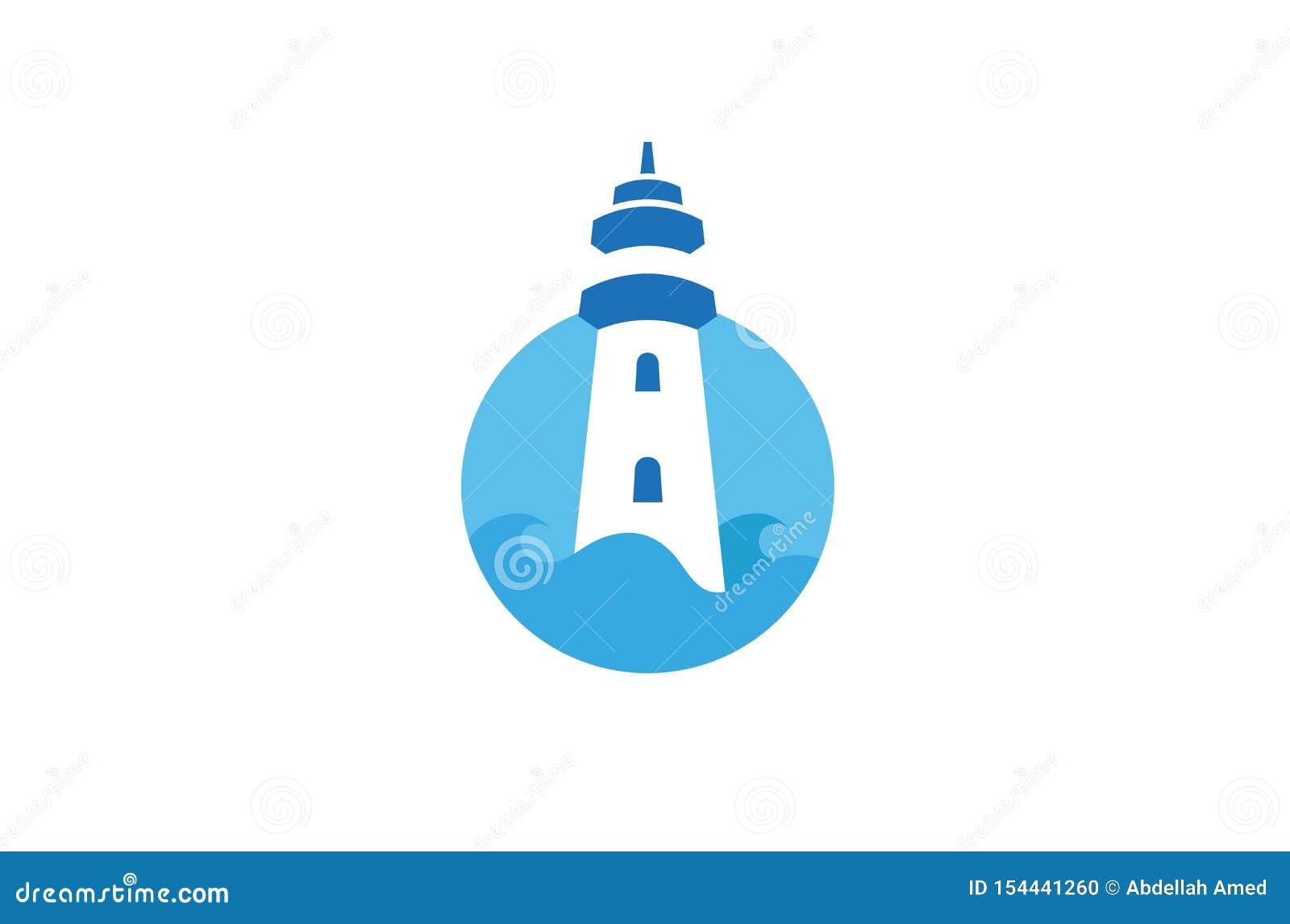 Lighthouse Logo Vector Illustration | CartoonDealer.com #42490550