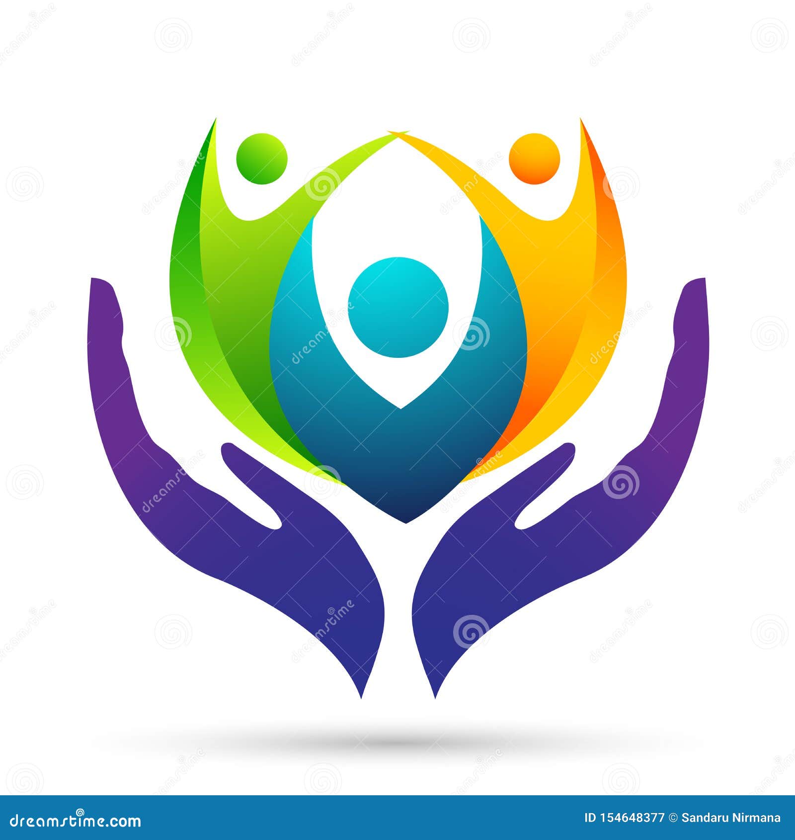 Family Union, Love and Care Happy in a with Hands Taking Care and Happy ...