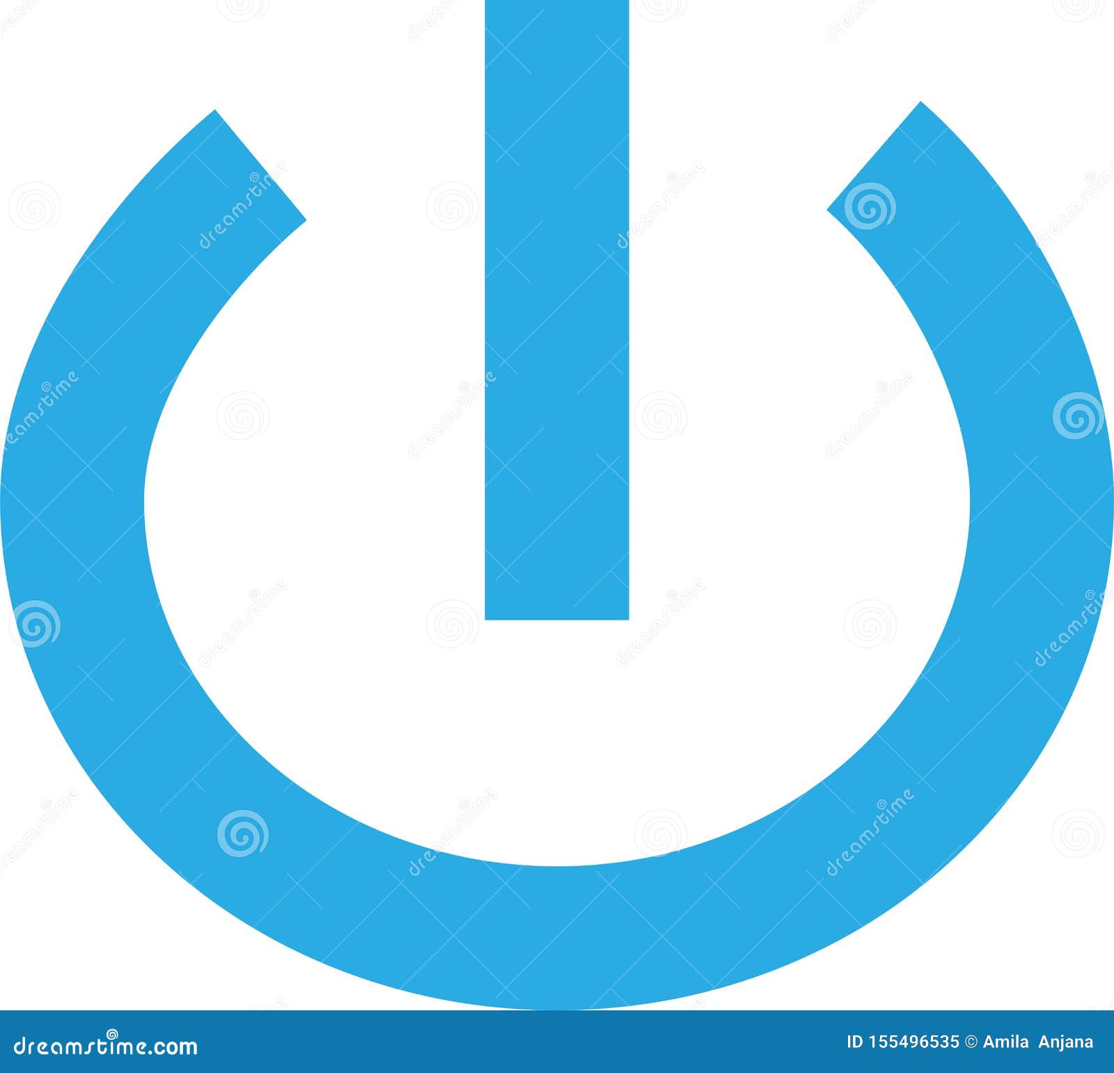The Power Symbol Logo Designing Stock Illustration - Illustration of ...