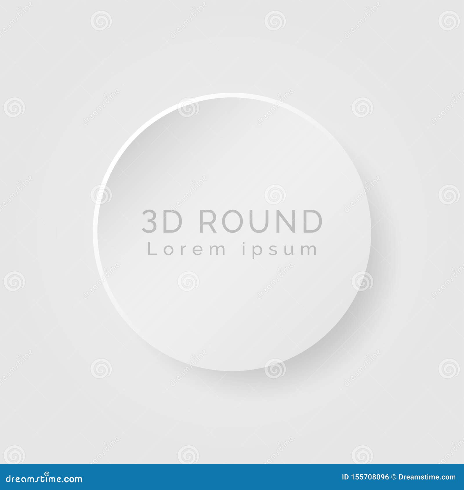 3d Round Vector Illustration Stock Vector - Illustration of label ...