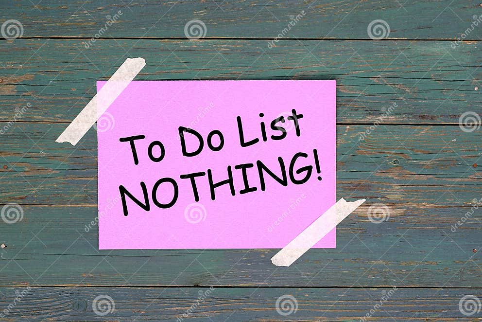 To do list nothing stock illustration. Illustration of list - 156015200