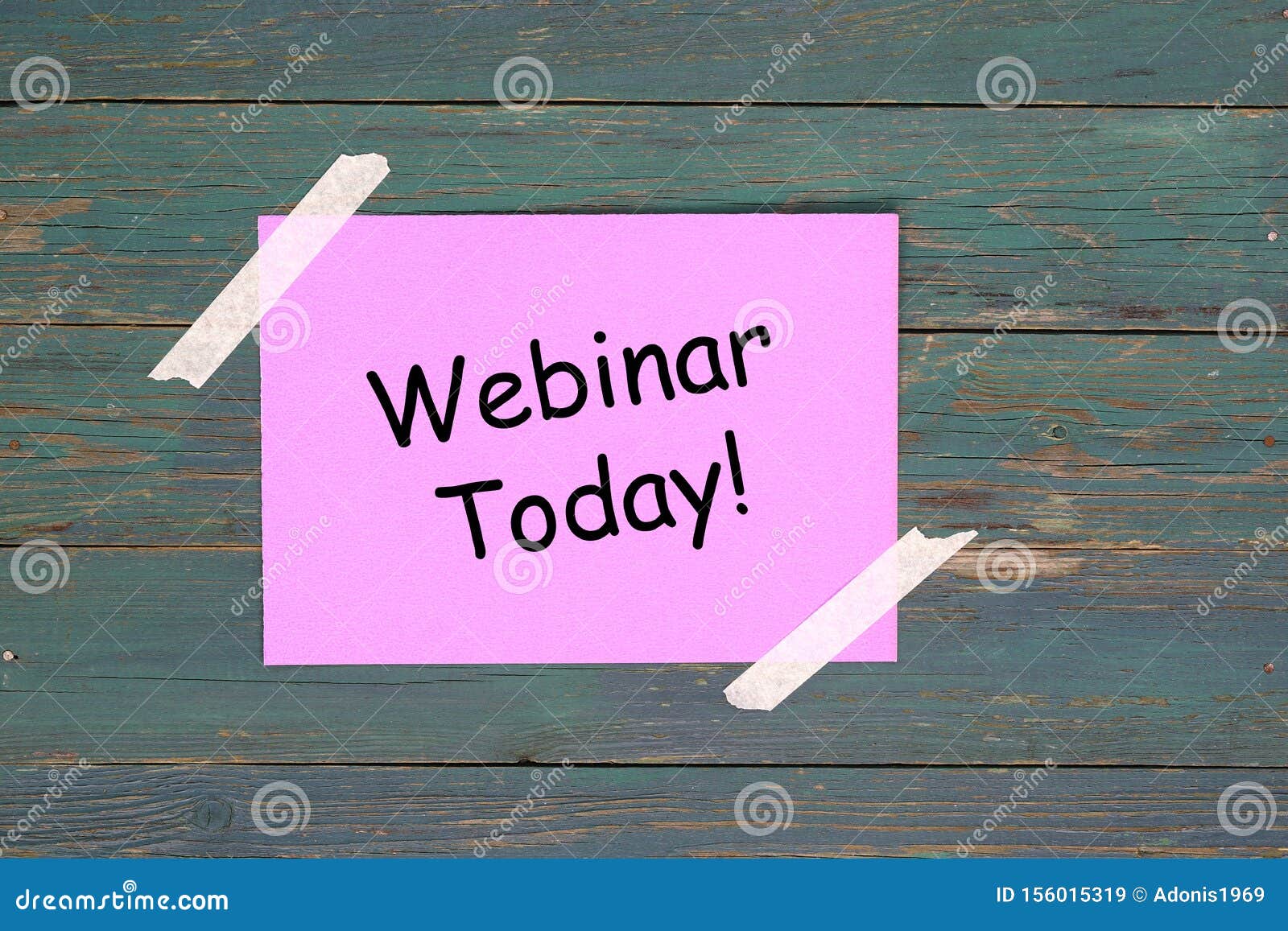 Webinar Today on Pink Paper Stock Illustration - Illustration of letter ...