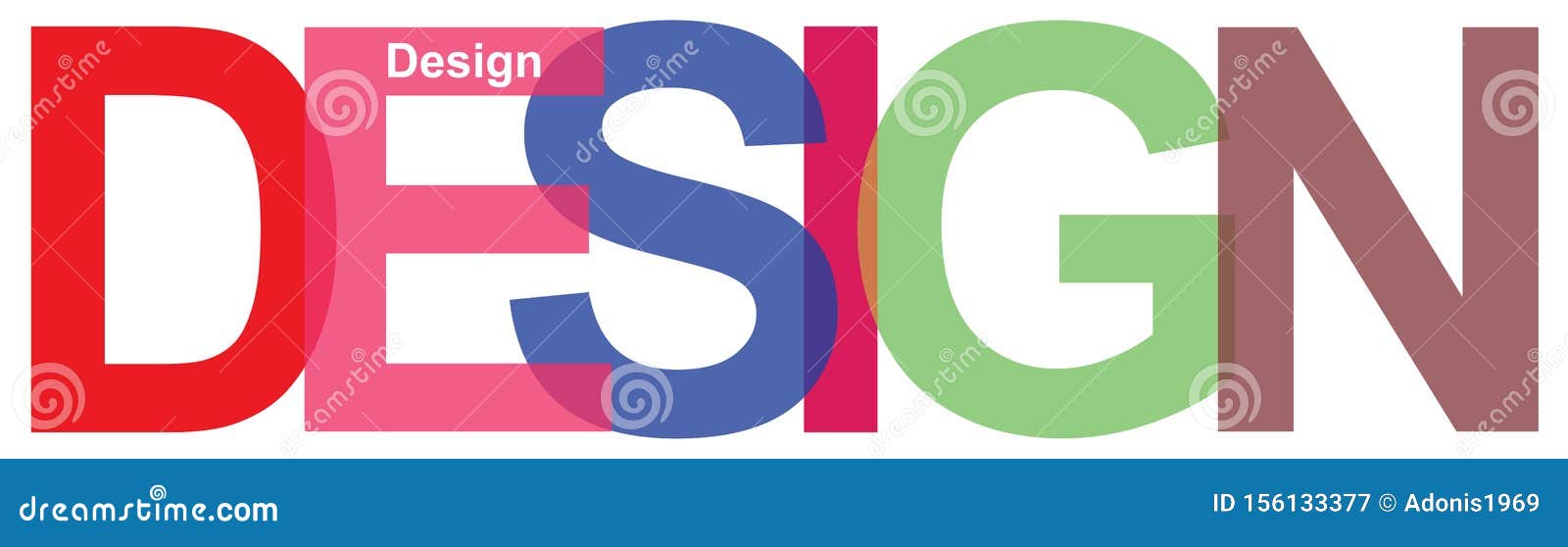 Colorful design word stock illustration. Illustration of background ...