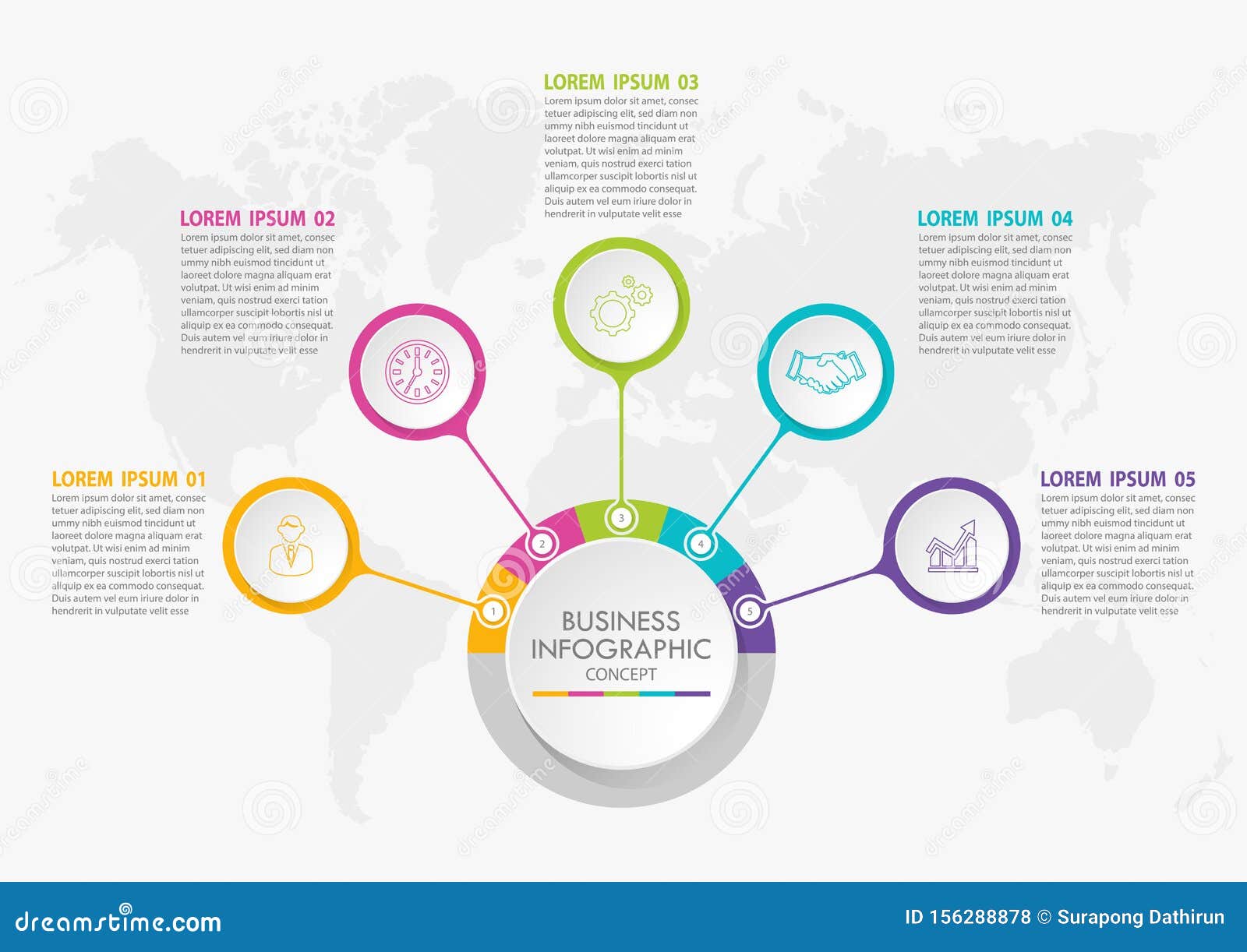 Business Data Visualization. Timeline Infographic Icons Designed for ...