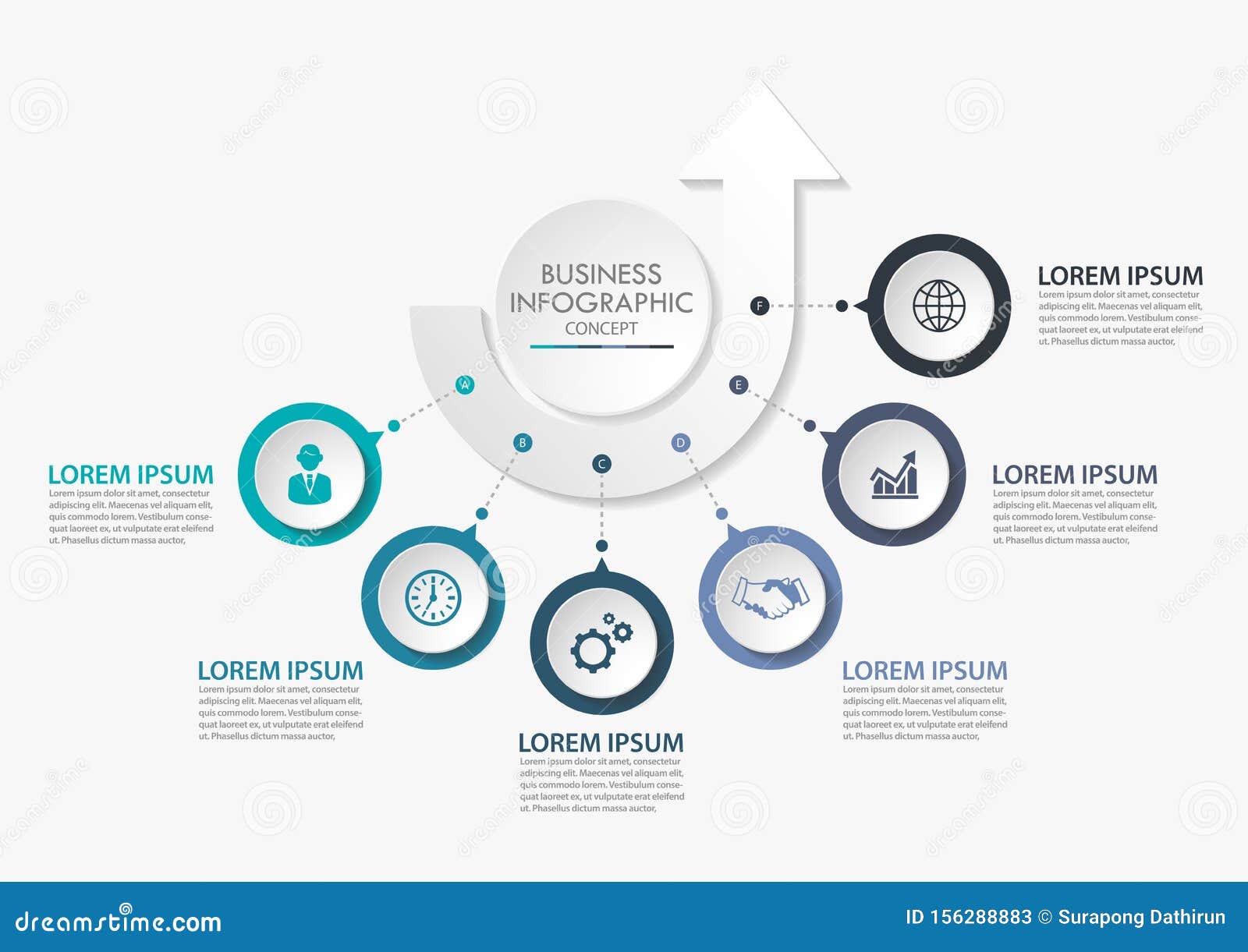 Business Data Visualization. Timeline Infographic Icons Designed for ...