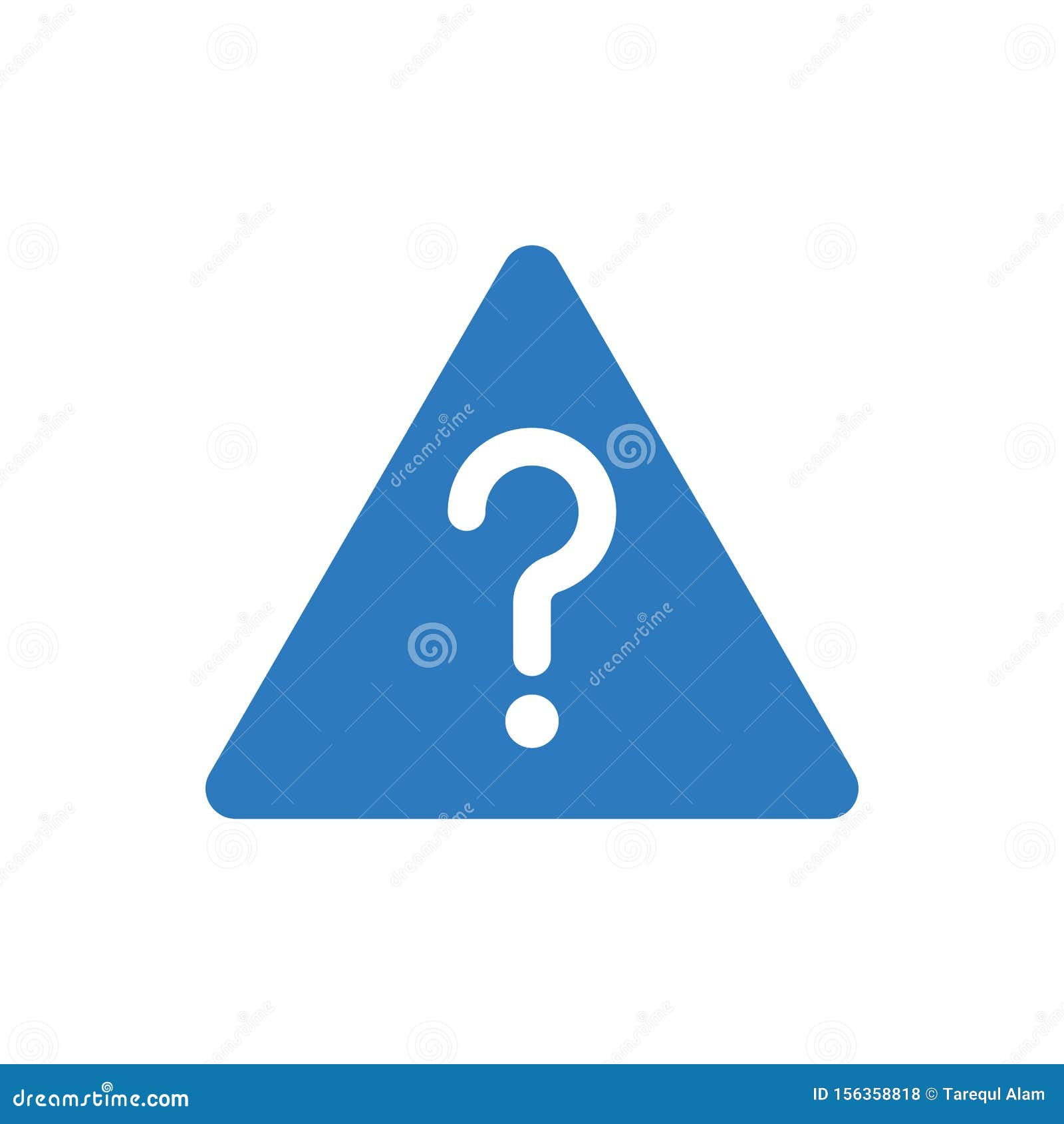 Warning Sign with Question Mark Icon is Perfect for Use in Any Type of ...