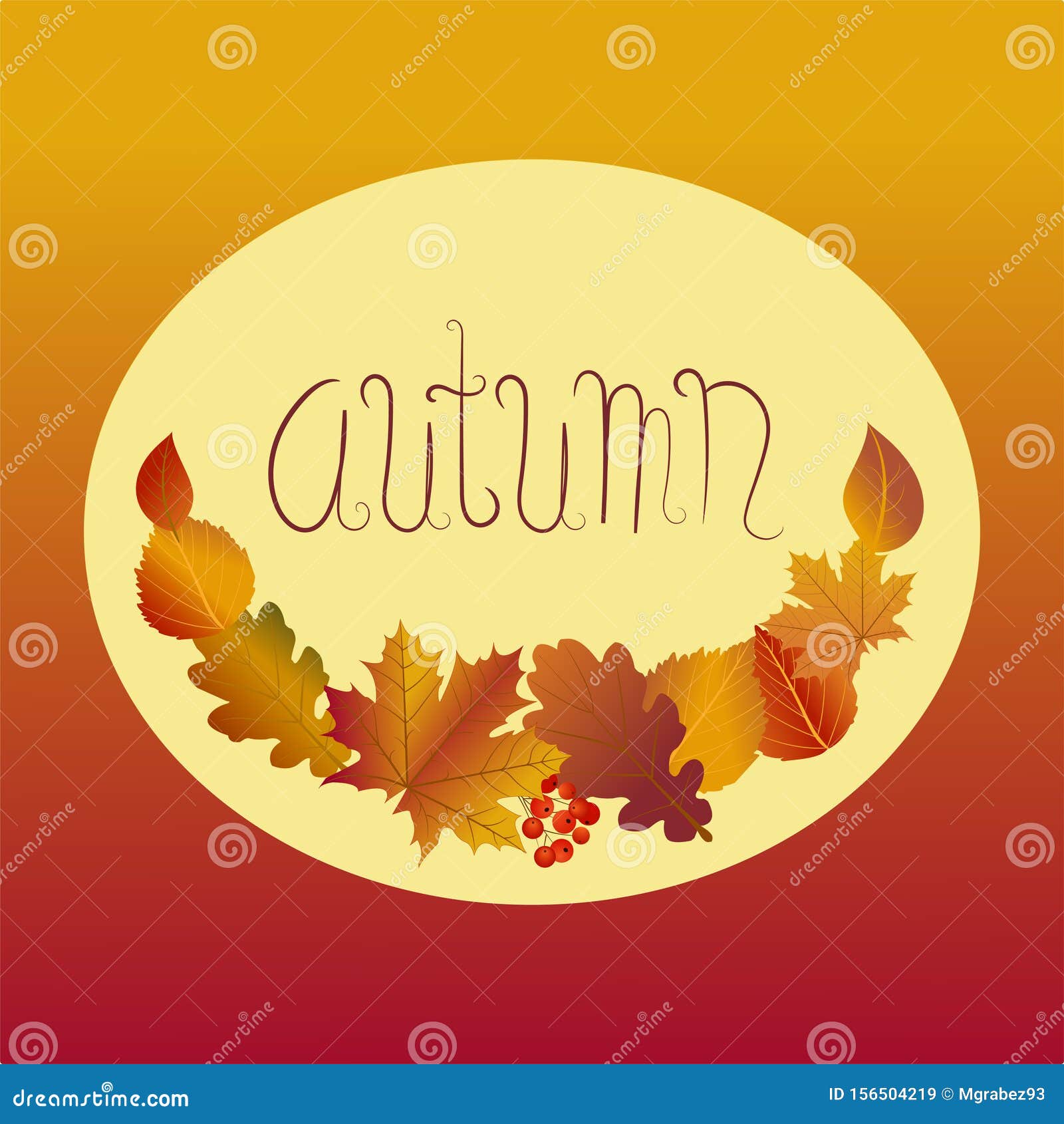 Autumn Theme Vector Frame - Vector Stock Vector - Illustration of ...