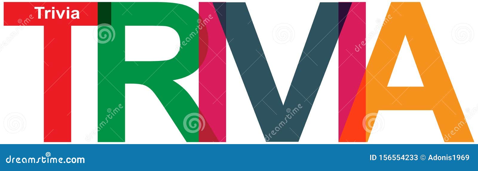 Colorful trivia on white stock illustration. Illustration of glossy ...
