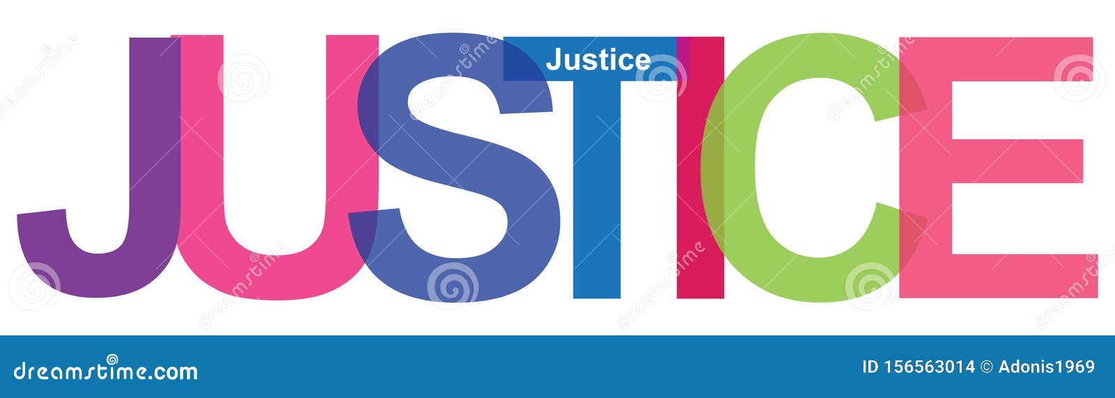 Colorful justice on white stock illustration. Illustration of white ...