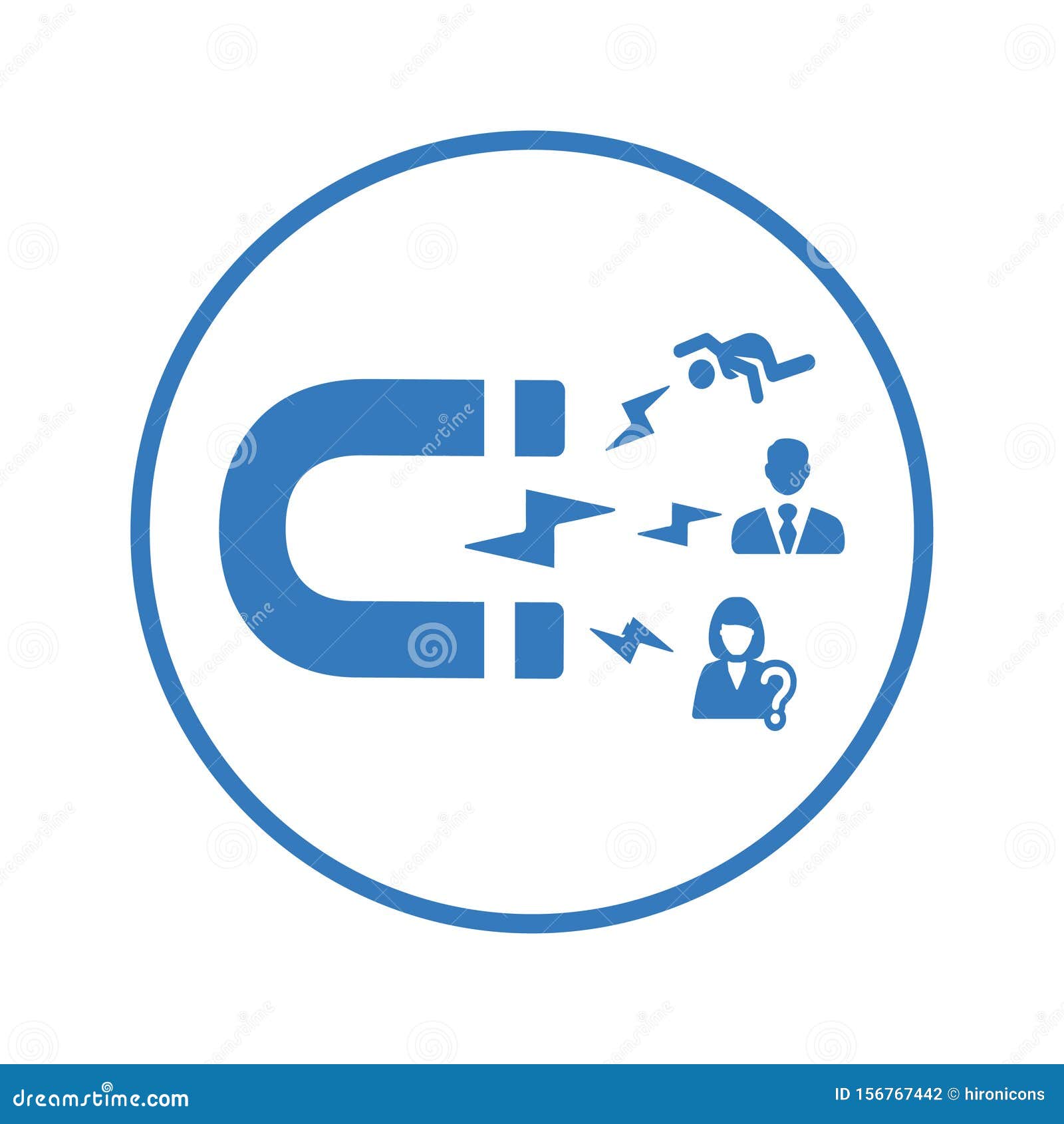 Attract Customers, People, Marketing Icon Stock Illustration ...