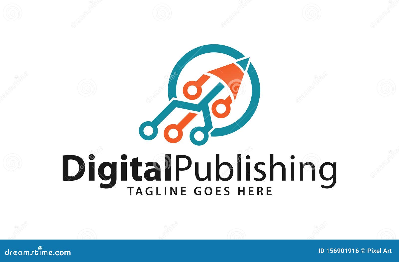 Vector Logo Template for Digital Publishers. Stock Vector ...