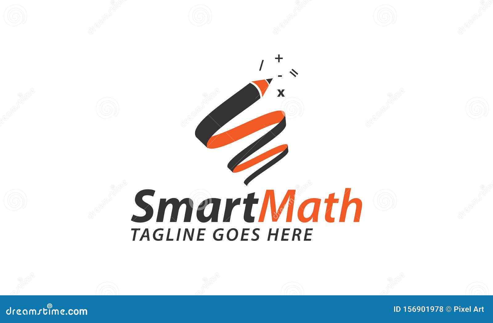 Concept Logos for Creative Mathematics Education. Stock Vector ...