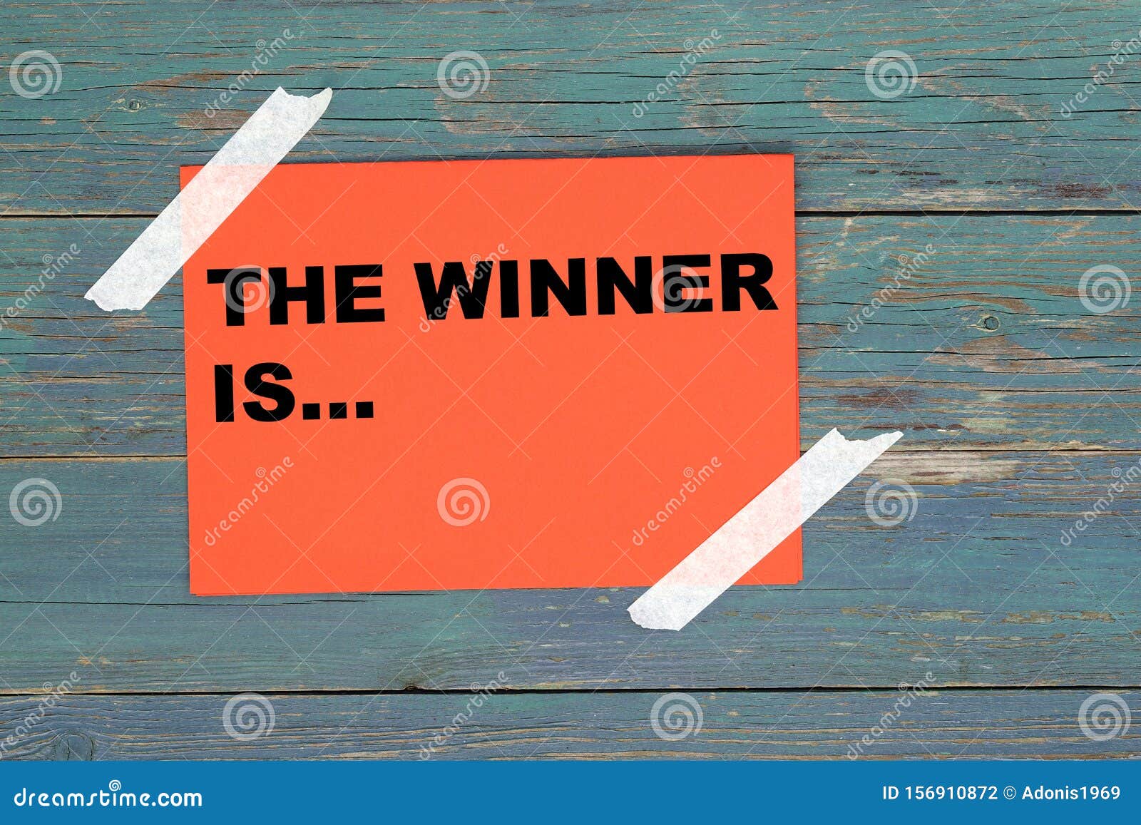 The winner is on paper stock illustration. Illustration of business ...