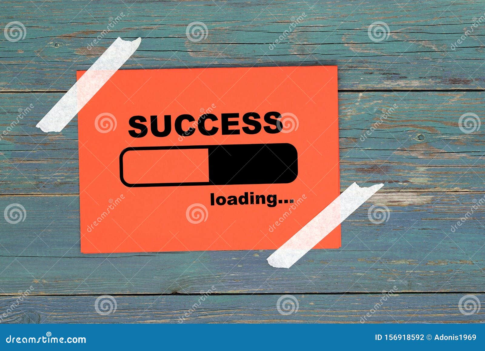 Success loading on paper stock illustration. Illustration of education ...
