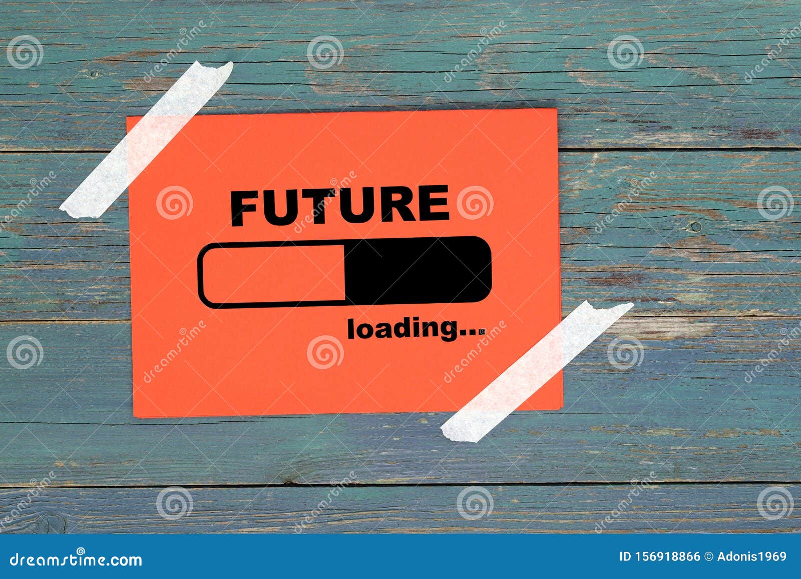 Future loading on paper stock photo. Image of goal, project - 156918866