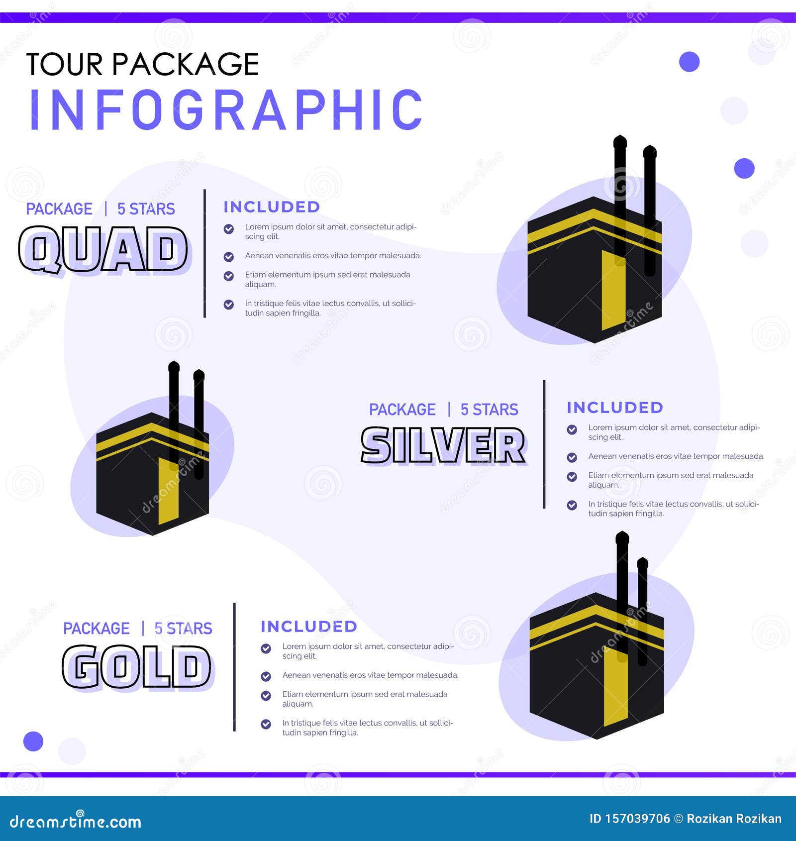 Hajj and Umrah, Info Graphic Offers Stock Illustration - Illustration ...