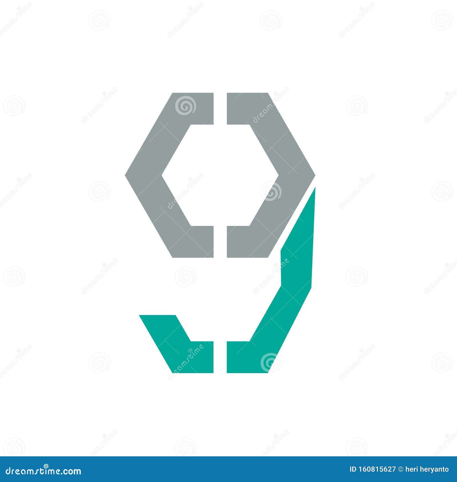 Number Nine Logo Vector Design Template. Logo 9 Design. Stock Vector ...