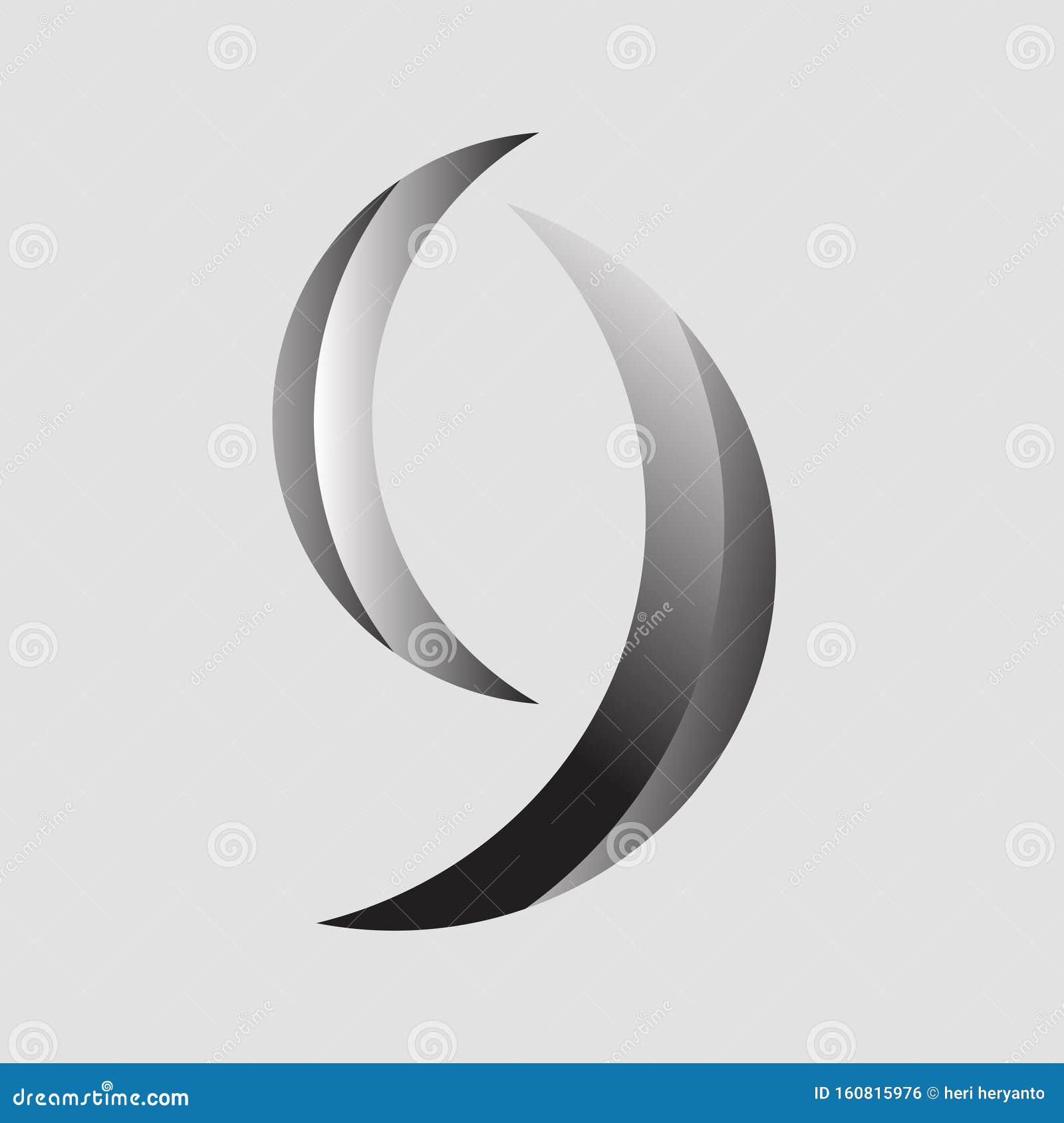 Number Nine Logo Vector Design Template. Logo 9 Design. Stock ...