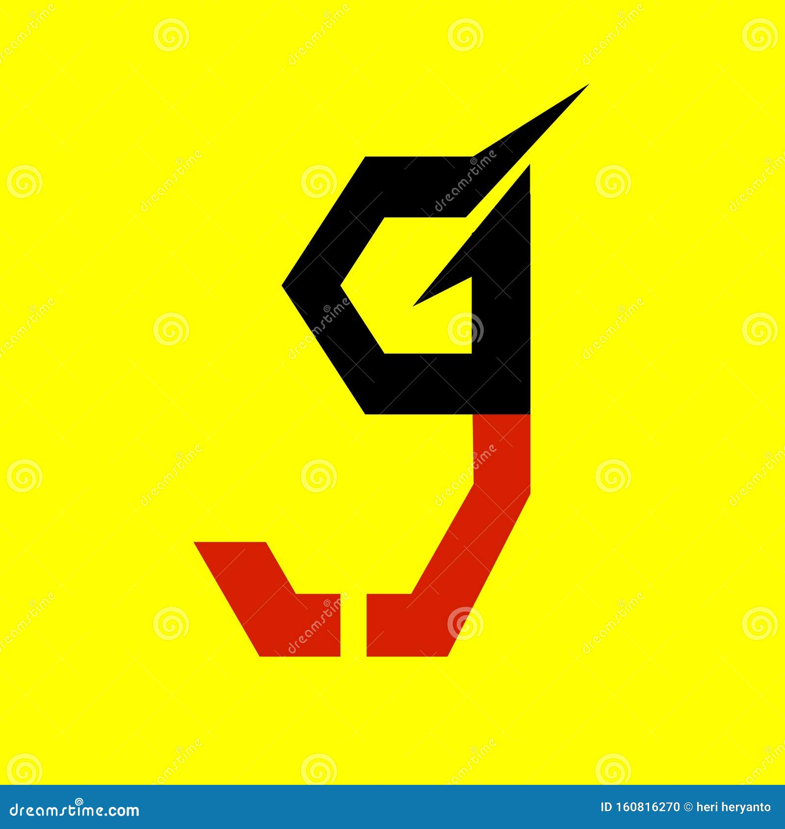 Number Nine Logo Vector Design Template. Logo 9 Design. Stock ...