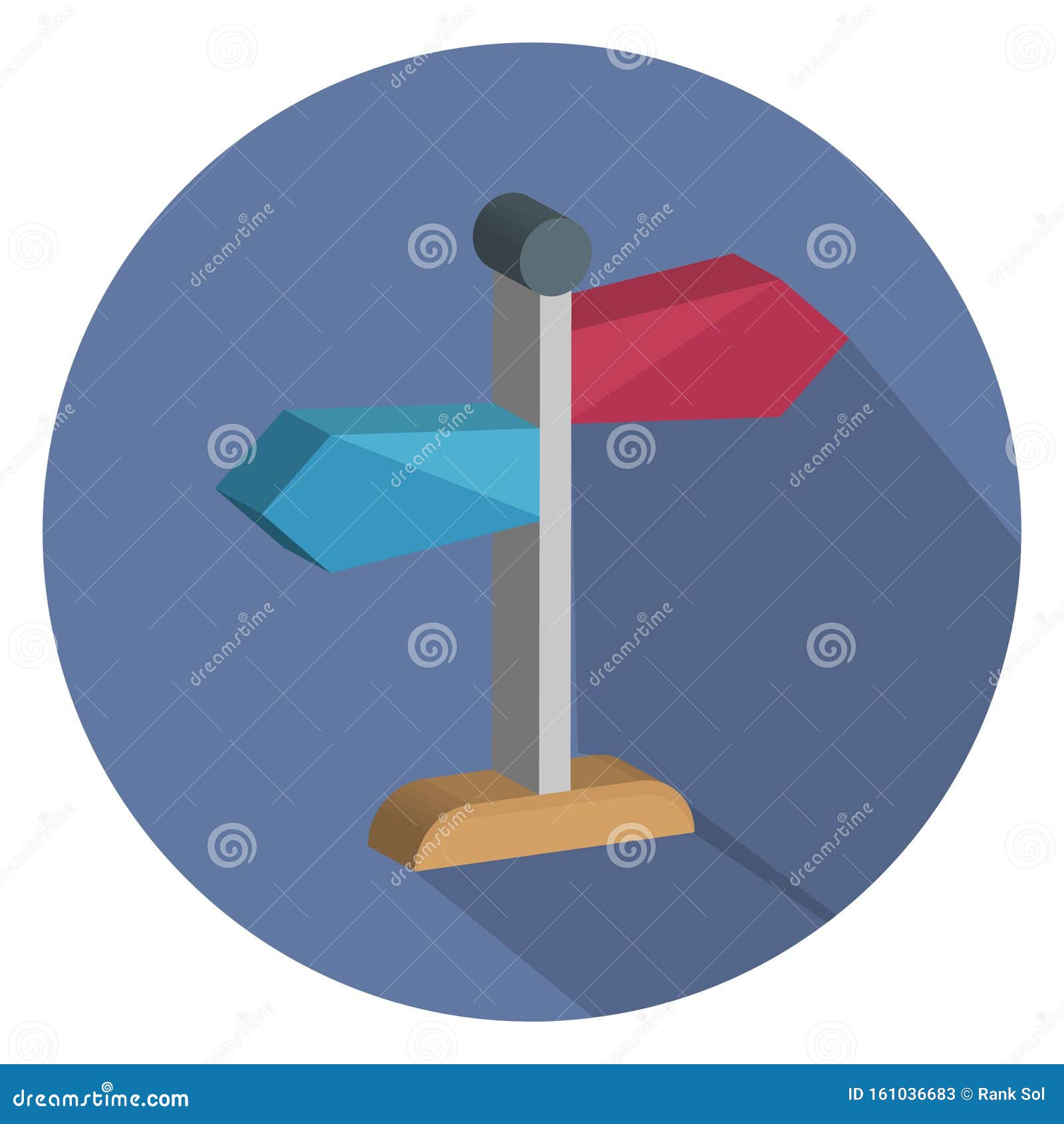 Signpost Color Vector Icon Fully Editable Stock Vector - Illustration ...