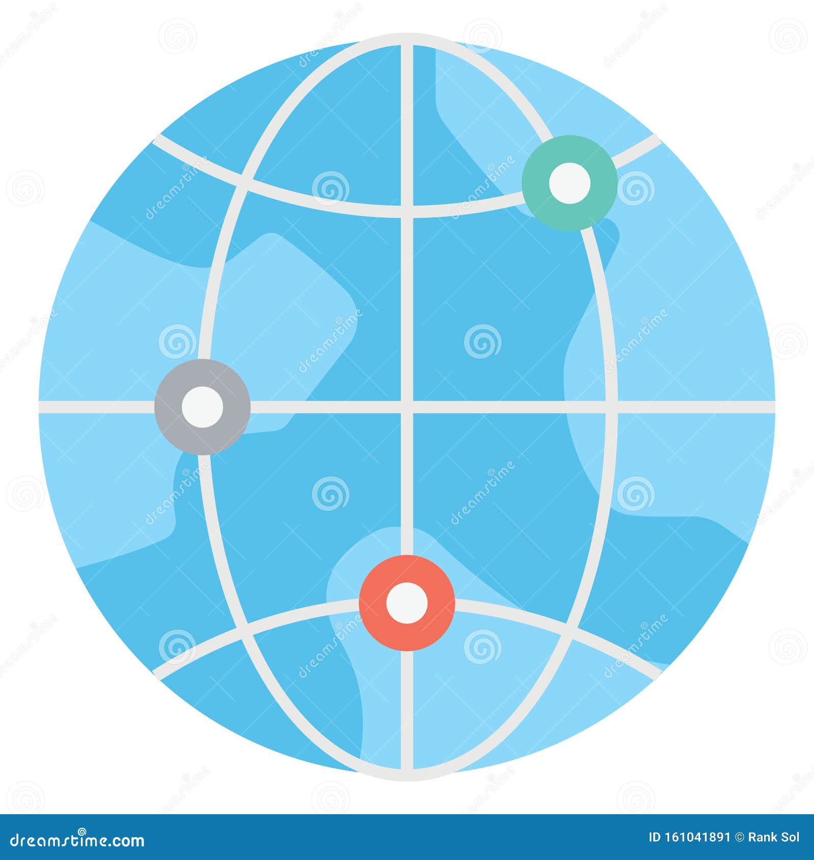 Global Coverage Isolated Vector Illustration Icon Editable Stock Vector ...