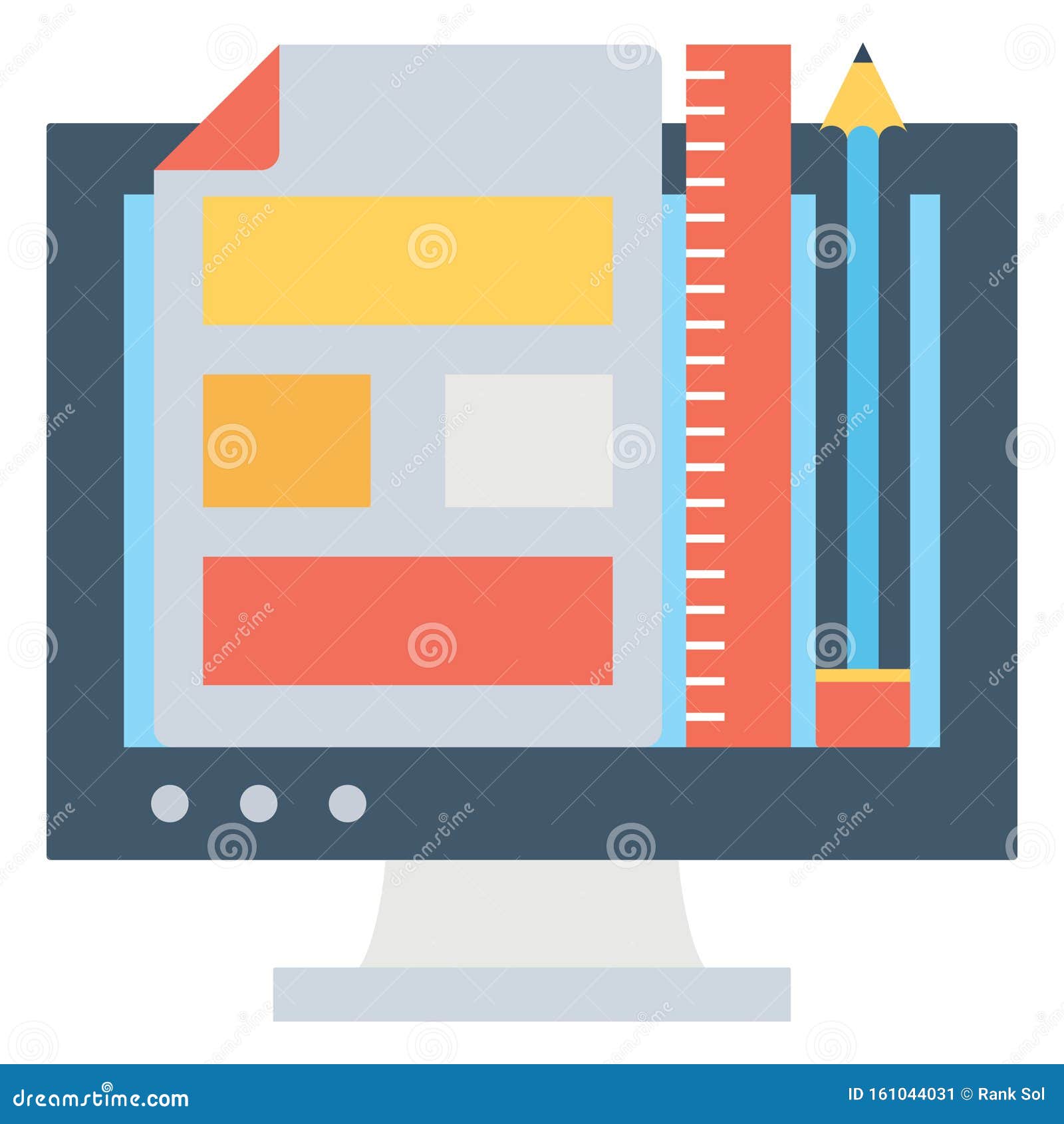 Computer Graphics Isolated Vector Illustration Icon Editable Stock ...