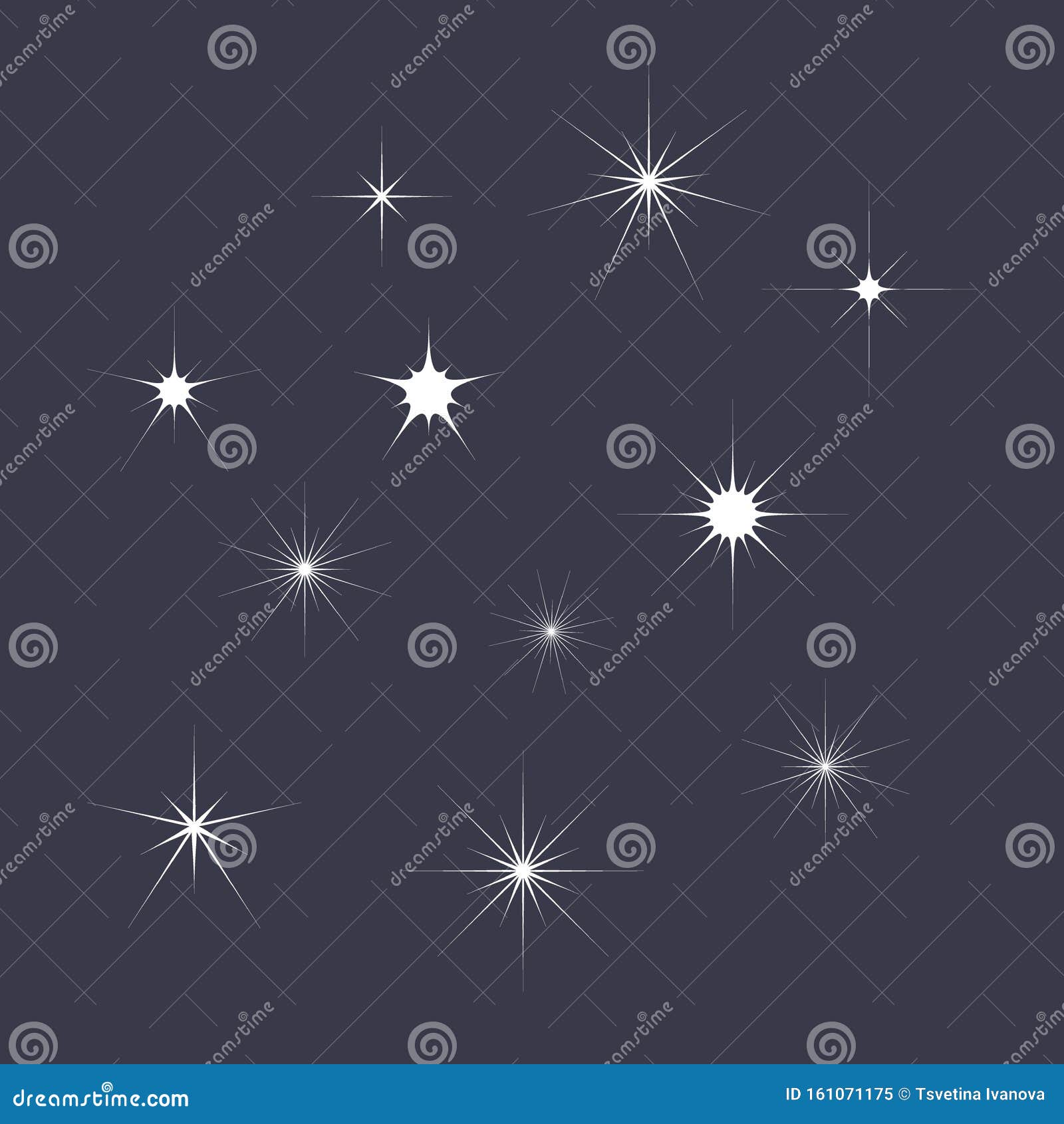 Twinkling Star with Sparkle Vector Icon Set. Stock Vector ...