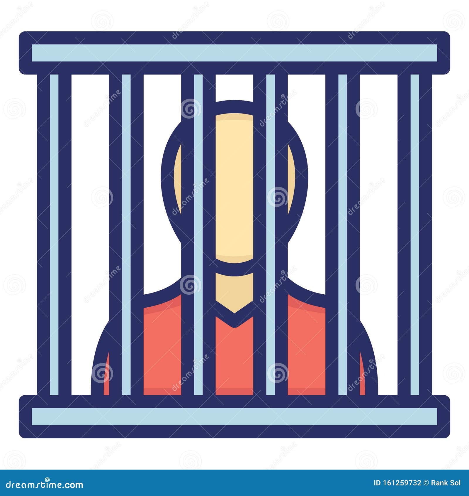 Criminal, Jail Isolated Vector Icon that Can Be Easily Modified or Edit ...