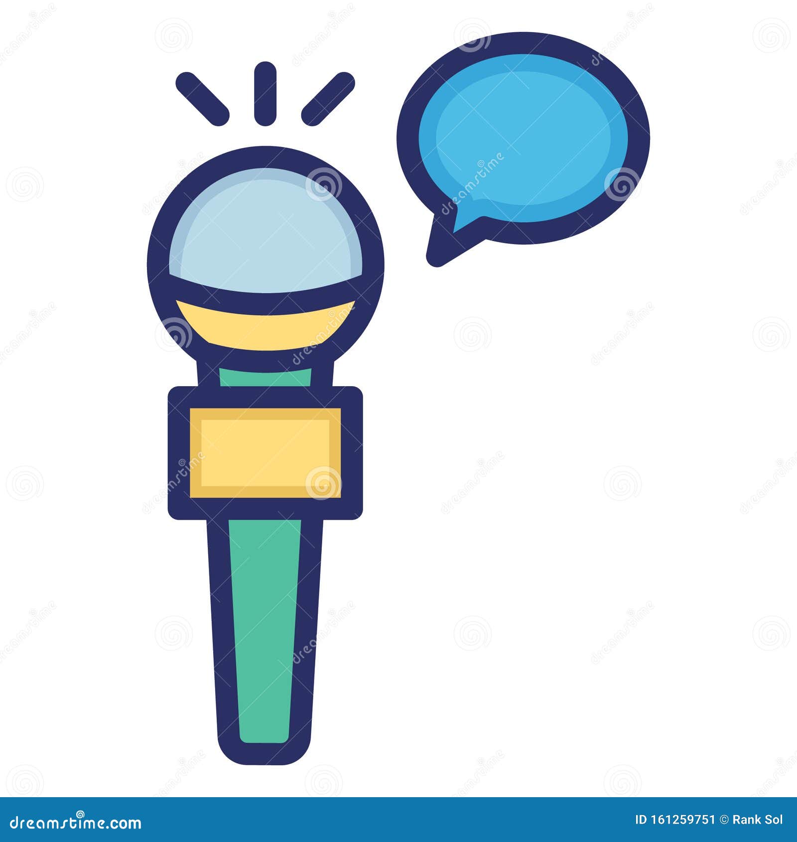 Input Device, Mic Isolated Vector Icon that Can Be Easily Modified or ...