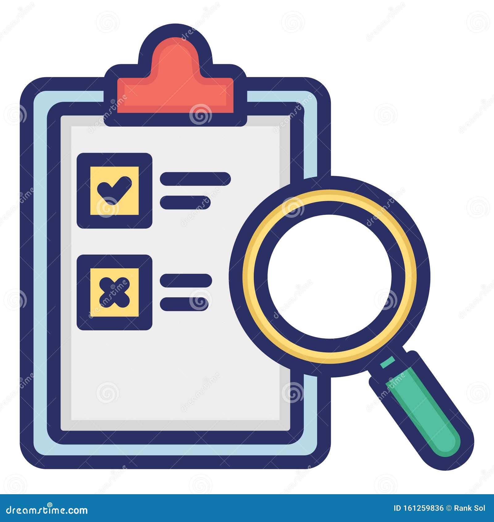 File Review, List Review Isolated Vector Icon that Can Be Easily ...