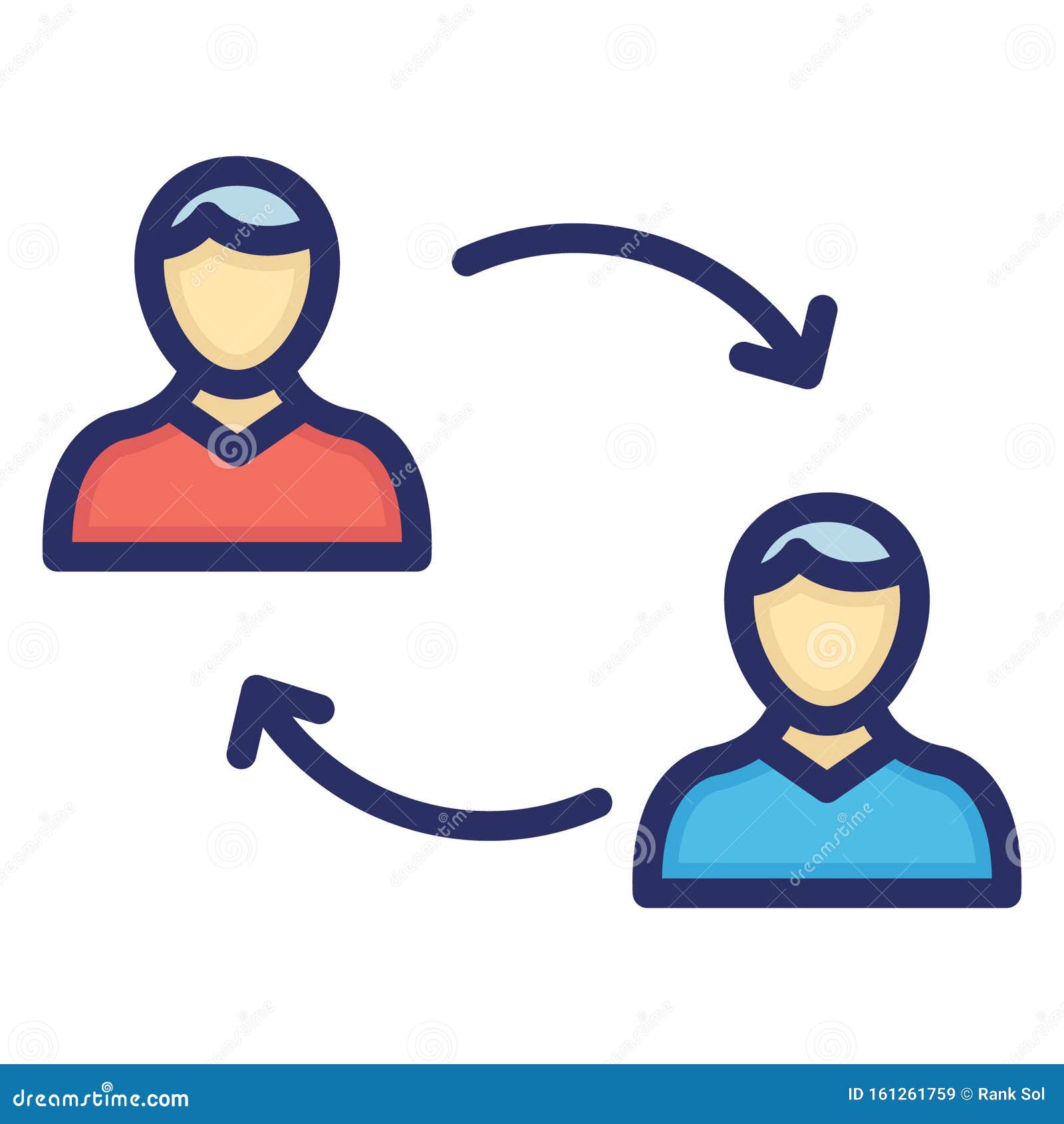 Account Change, Employee Transfer Isolated Vector Icon that Can Be ...