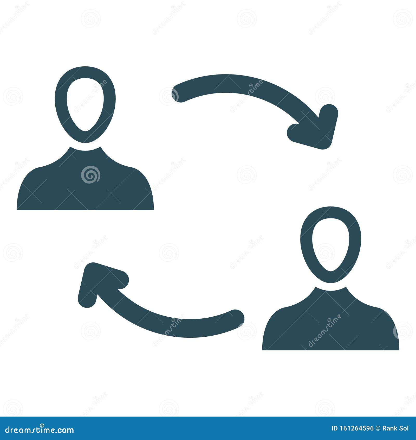Account Change, Employee Transfer Isolated Vector Icon that Can Be ...
