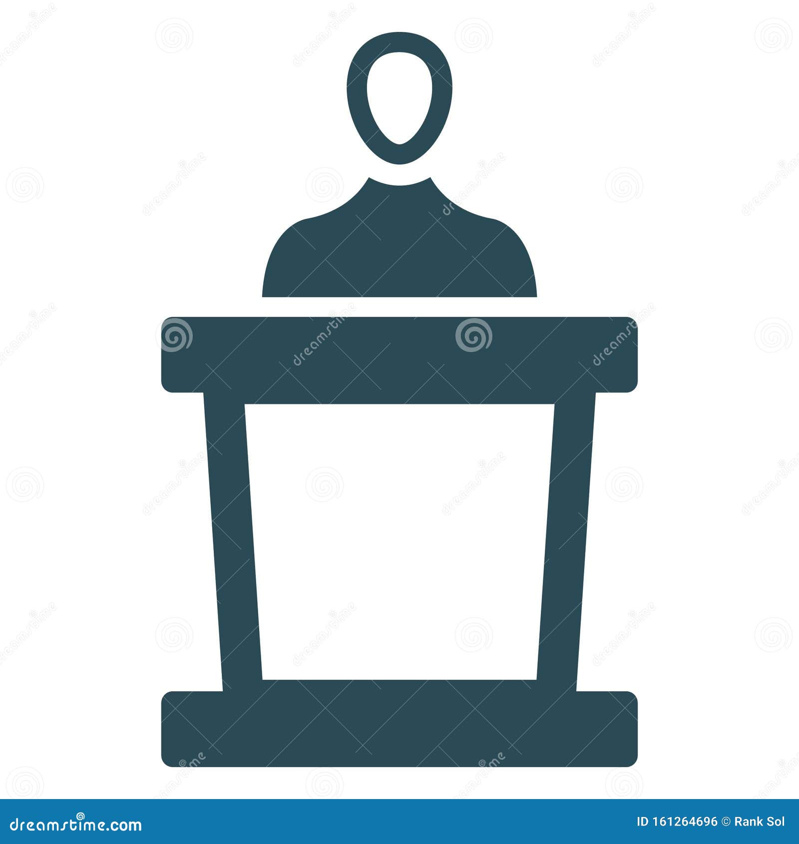 Candidate Speech, Political Speech Isolated Vector Icon that Can Be ...
