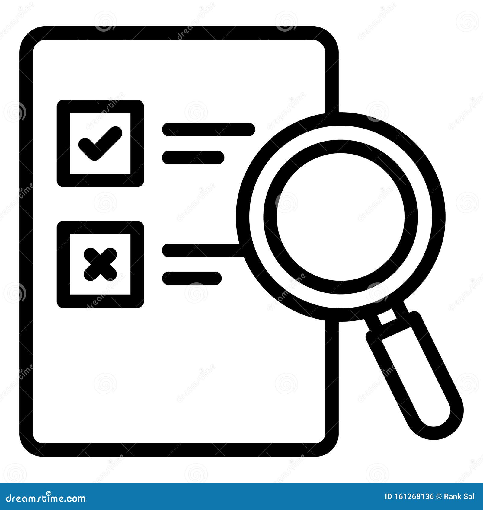 File Review, List Review Isolated Vector Icon that Can Be Easily ...