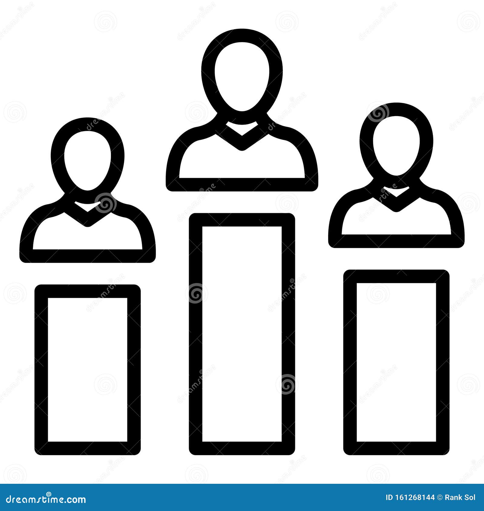 Candidate Ranking, Hierarchy Isolated Vector Icon that Can Be Easily ...