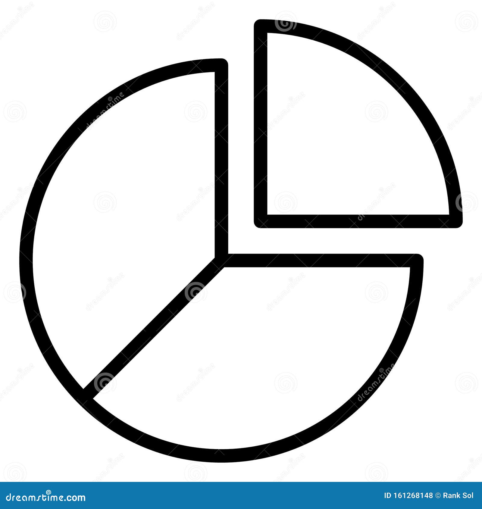 Chart Infographic, Circle Chart Isolated Vector Icon that Can Be Easily ...