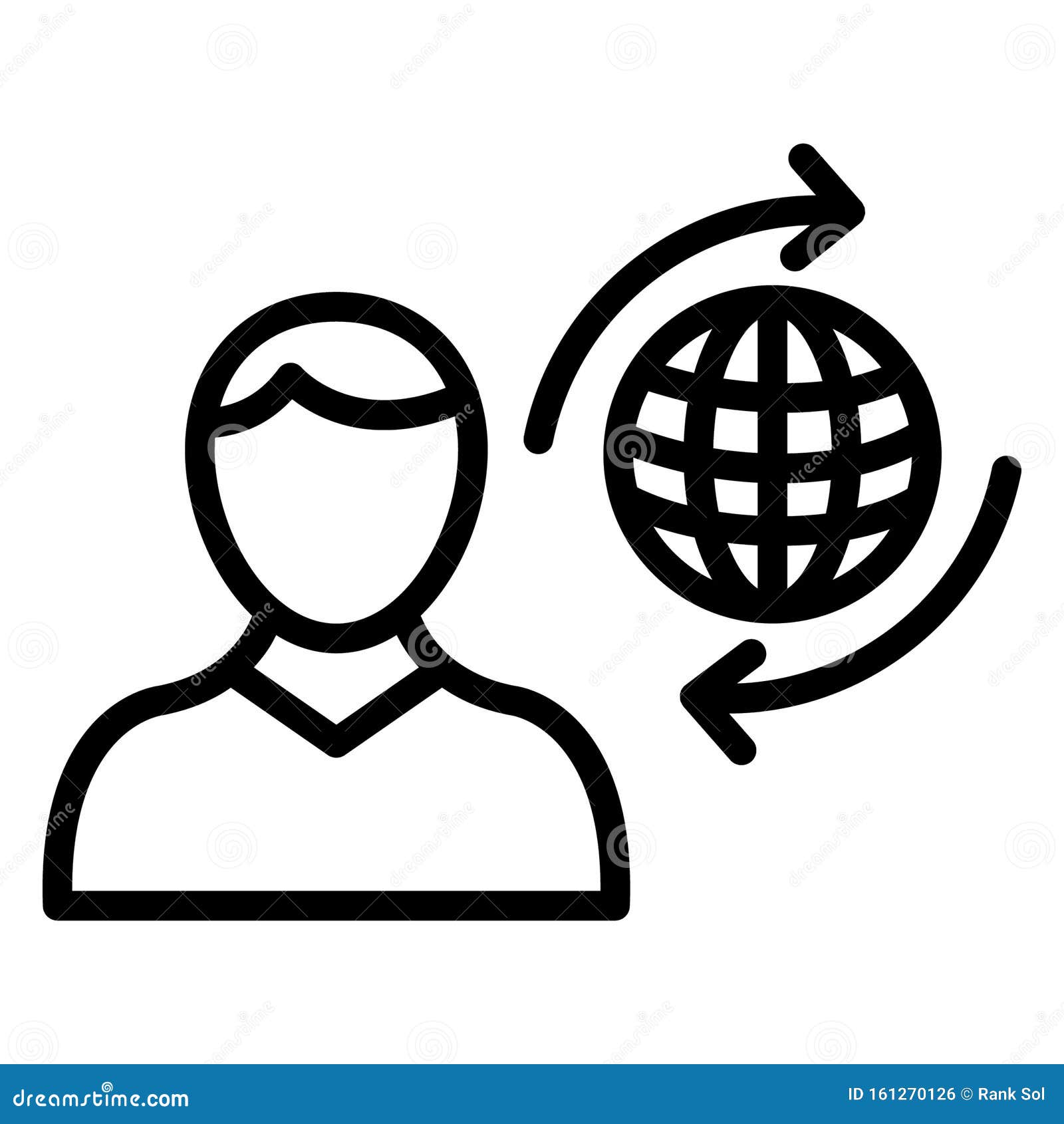 Entrepreneur Isolated Coloring Page For Kids Vector Illustration ...