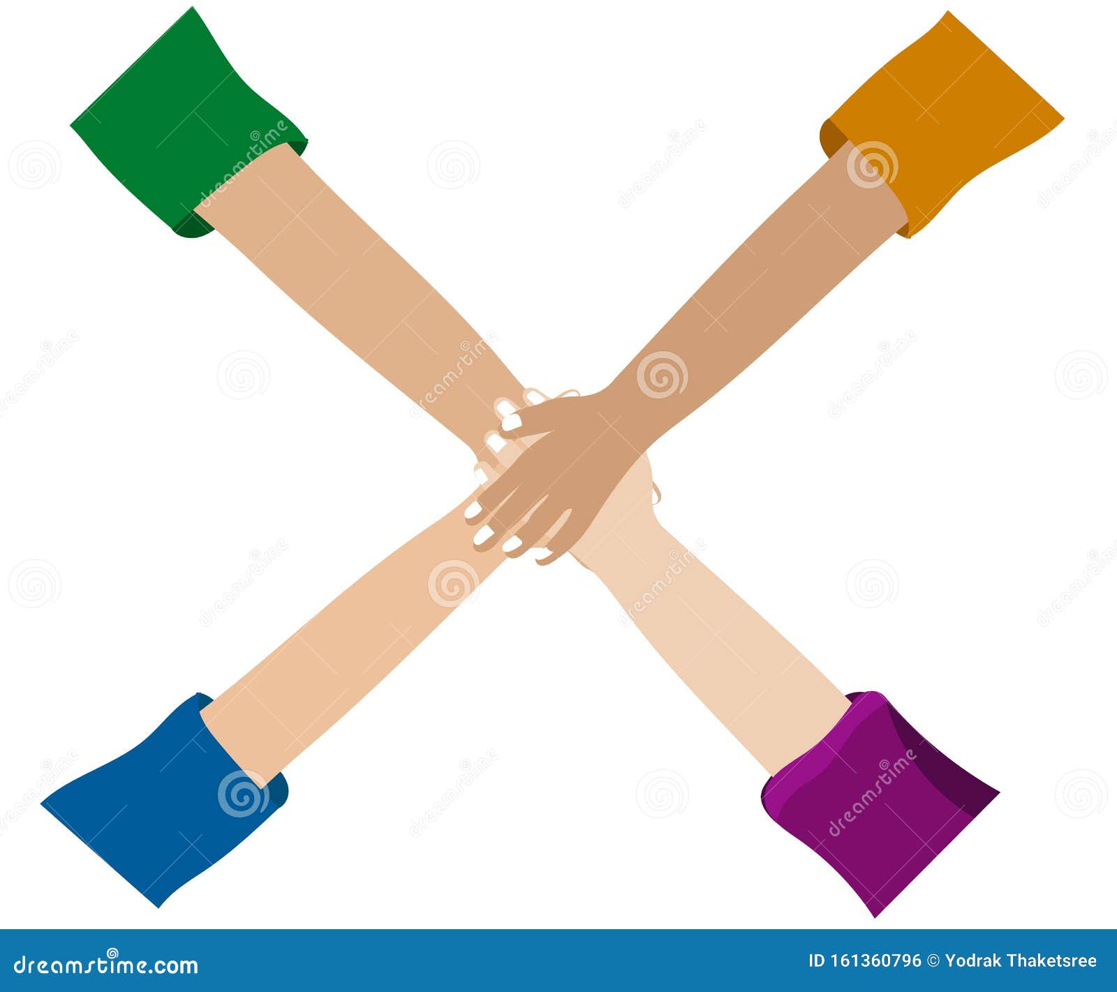 Team together vector stock vector. Illustration of friends - 161360796