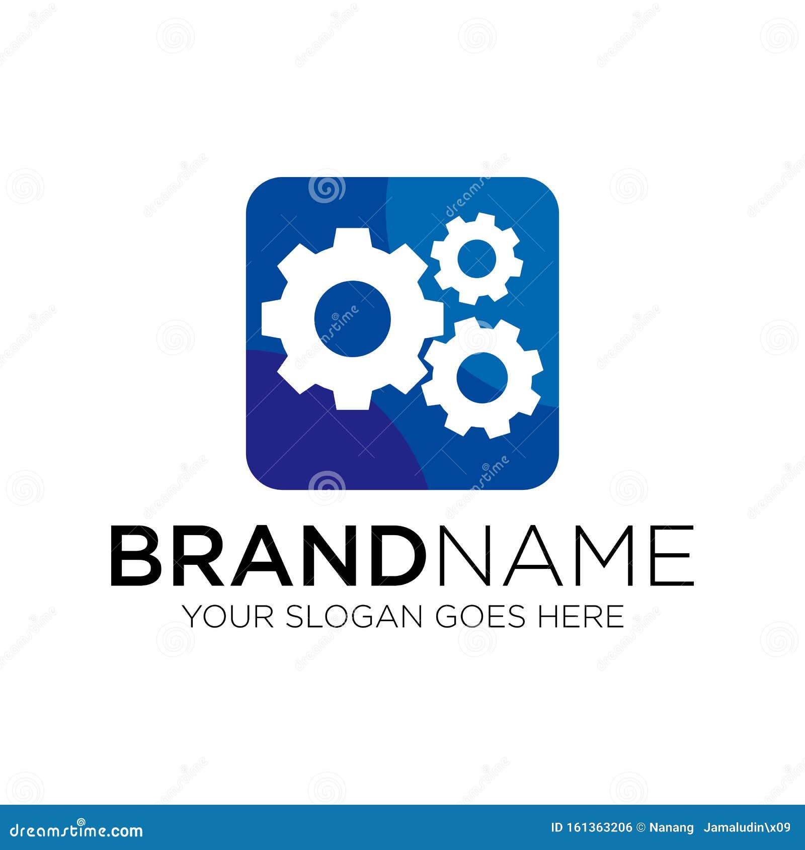 Gear logo full color stock vector. Illustration of danger - 161363206