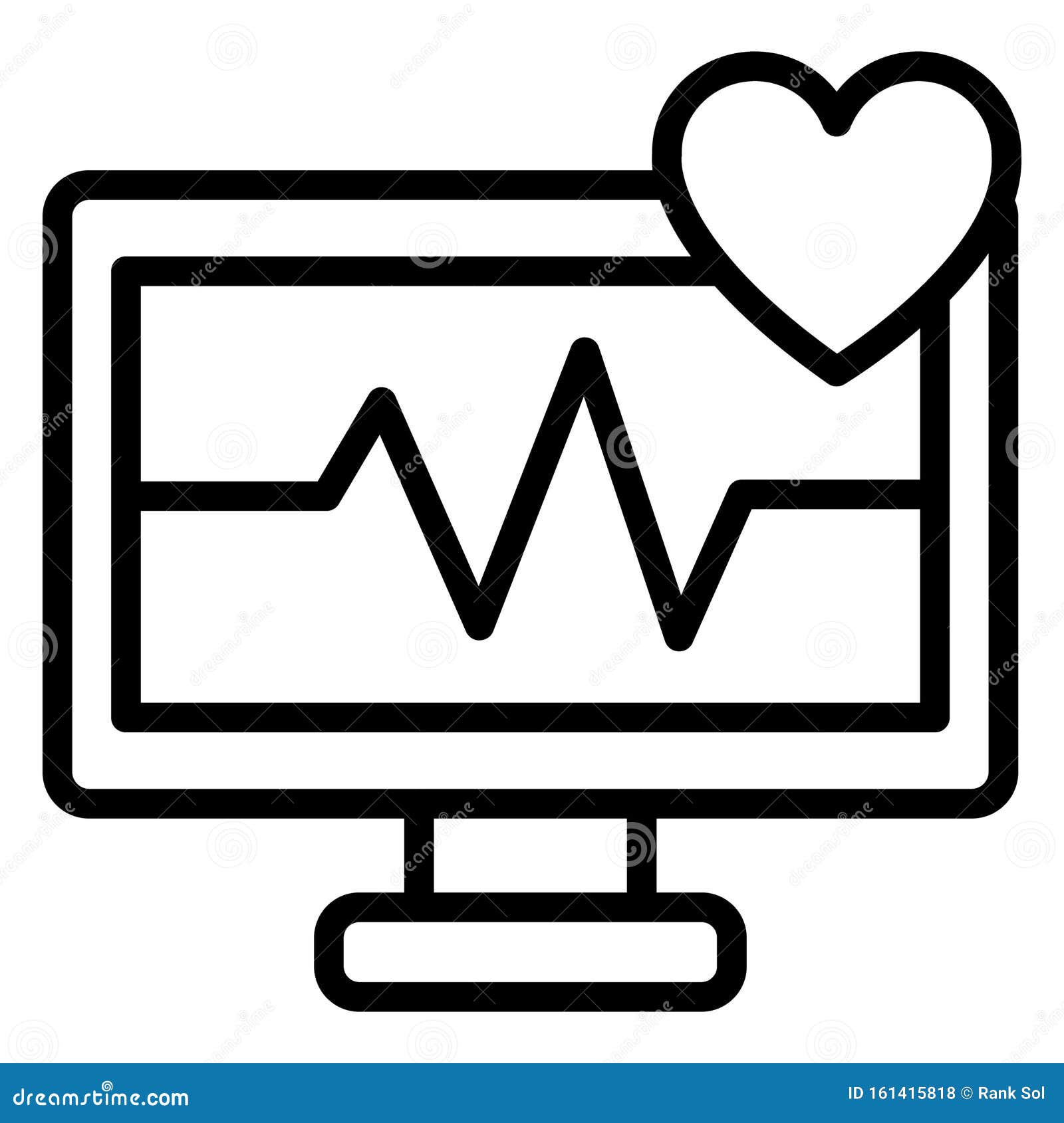Ecg Isolated Vector Icon that Can Be Easily Modified or Edit Stock ...