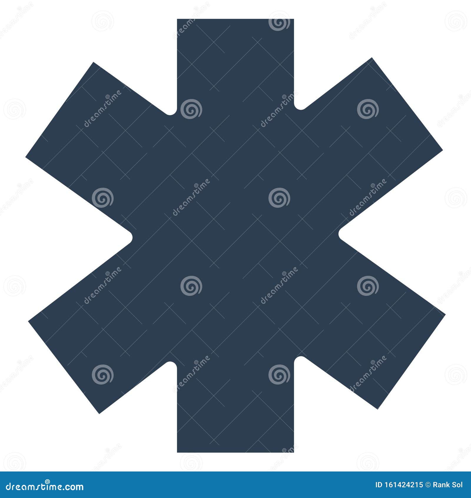 Star of Life Isolated Vector Icon that Can Be Easily Modified or Edit ...