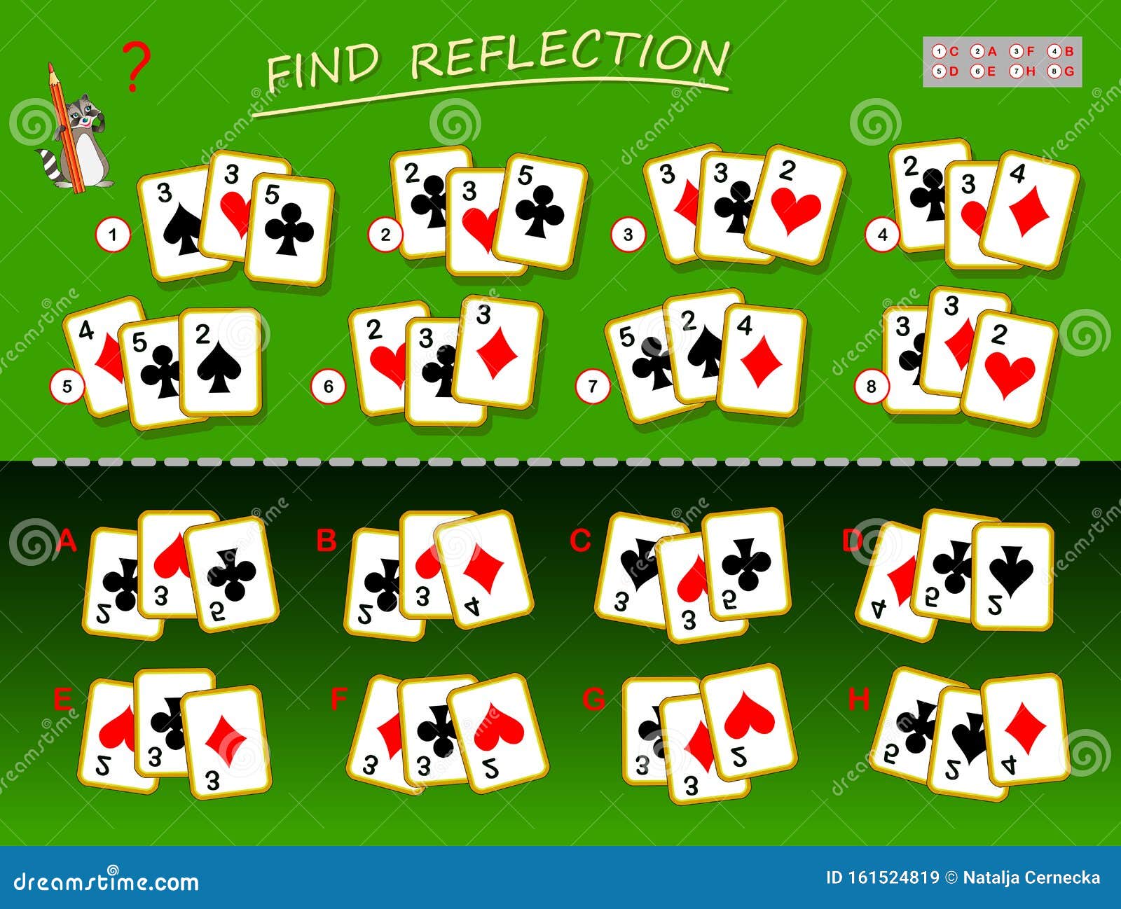 Logical Puzzle Game for Children and Adults. Need To Find Correct ...