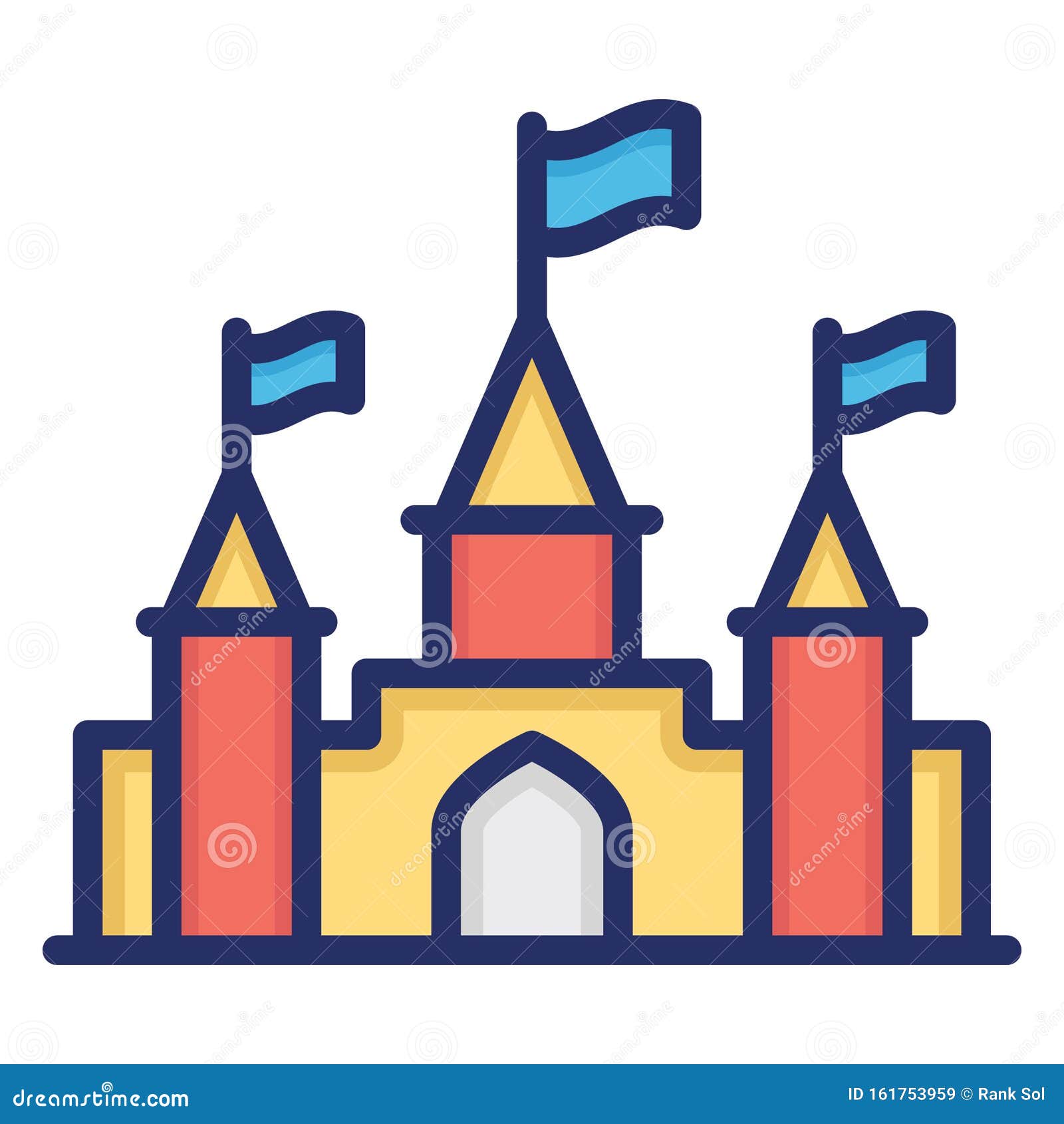 Disney Park, Disney Playland Isolated Vector Icon Which Can Be Easily ...