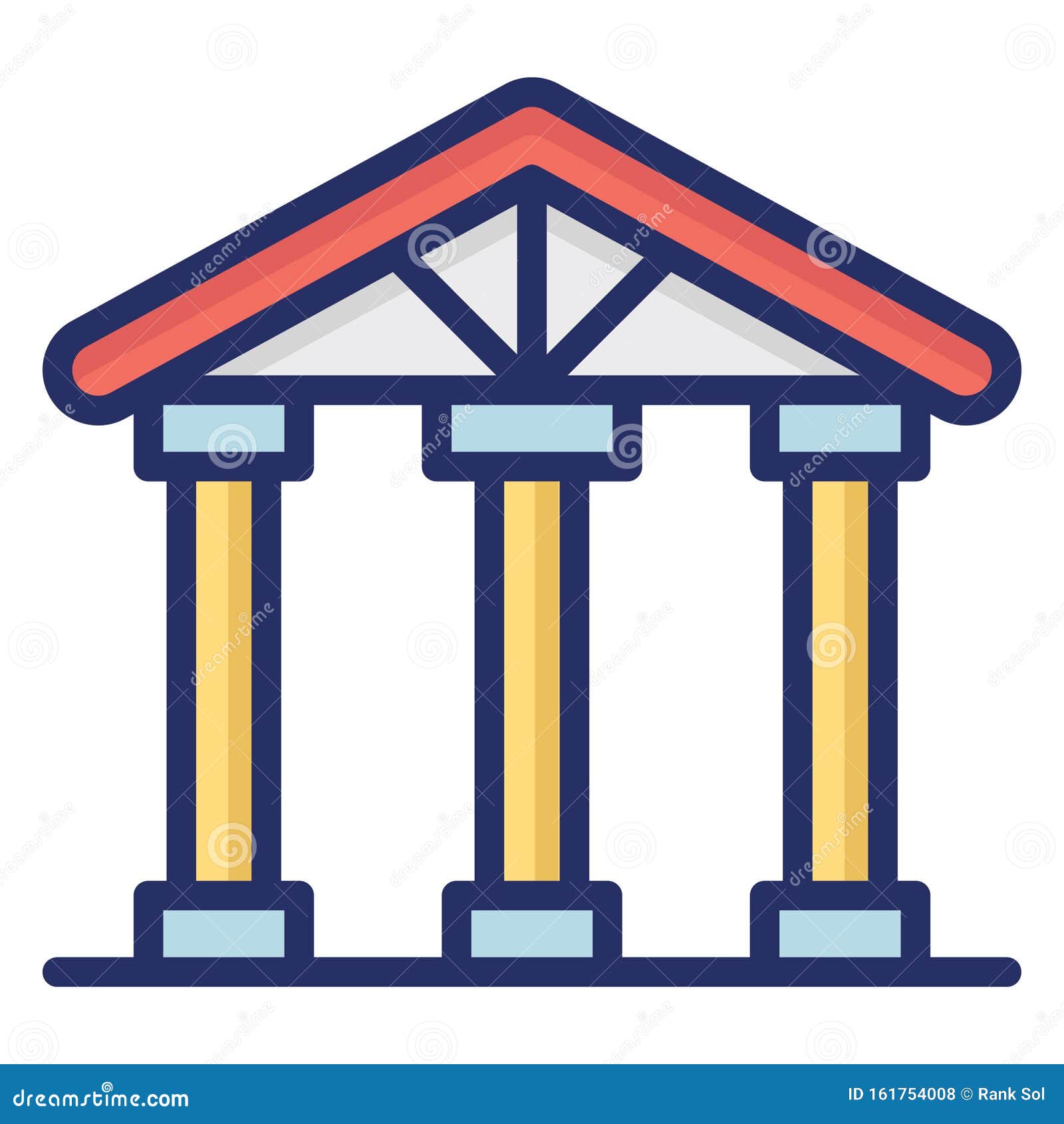 Cab Stand, Taxi Rank Isolated Vector Icon Which Can Be Easily Modified ...