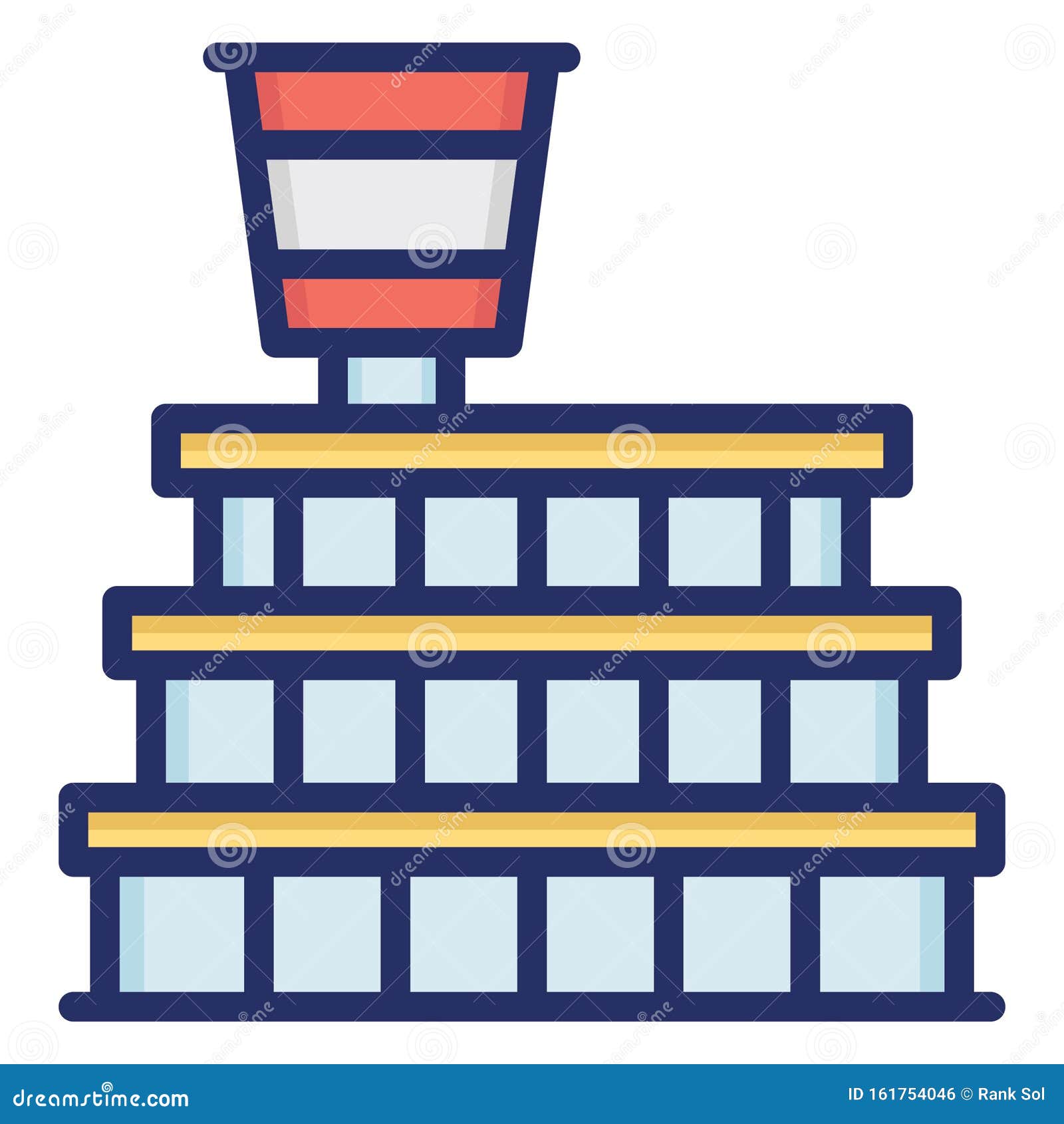 Aerodrome, Air Terminal Isolated Vector Icon Which Can Be Easily ...