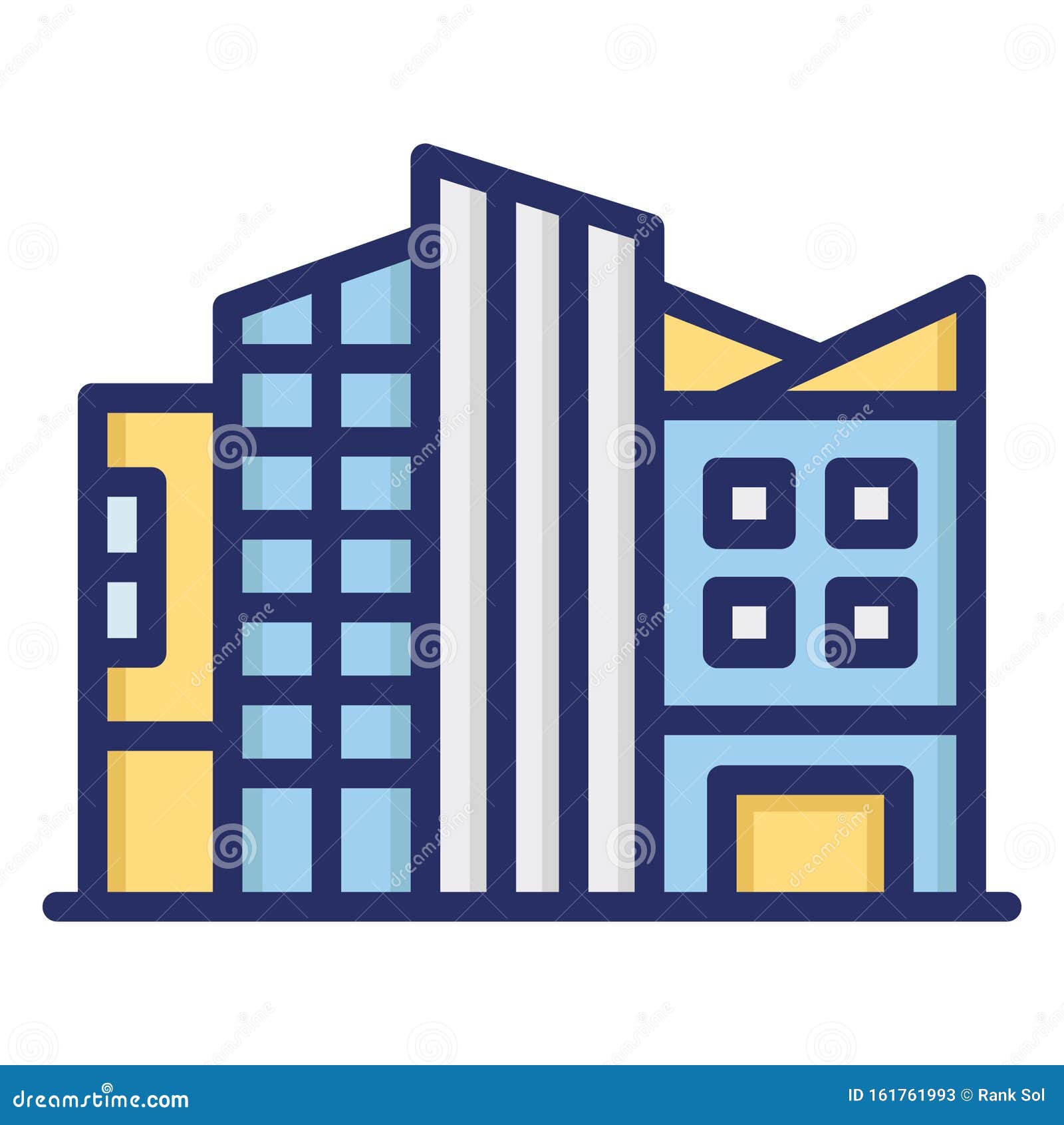 Academic, Educational Building Isolated Vector Icon Which Can Be Easily ...