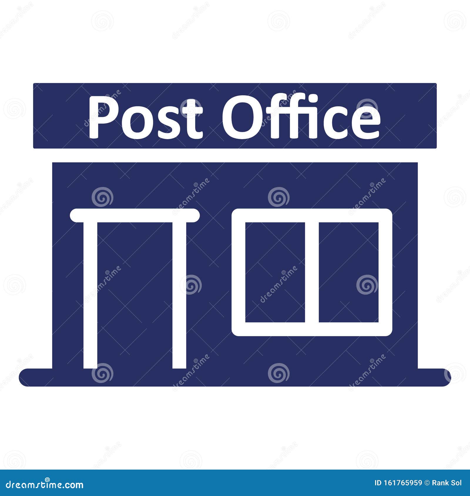 Post Office, Postal Building Isolated Vector Icon Which Can Be Easily ...
