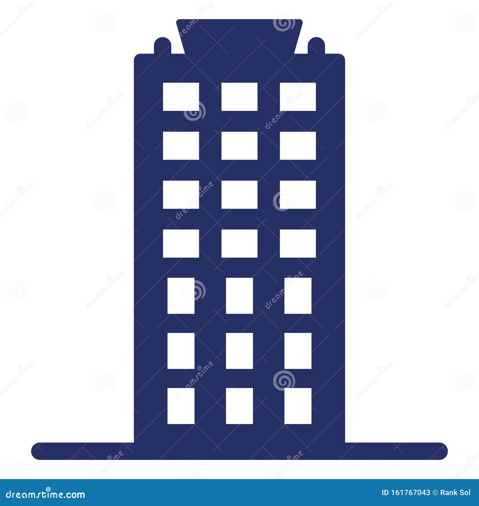 Architecture, Office Building Isolated Vector Icon Which Can Be Easily ...