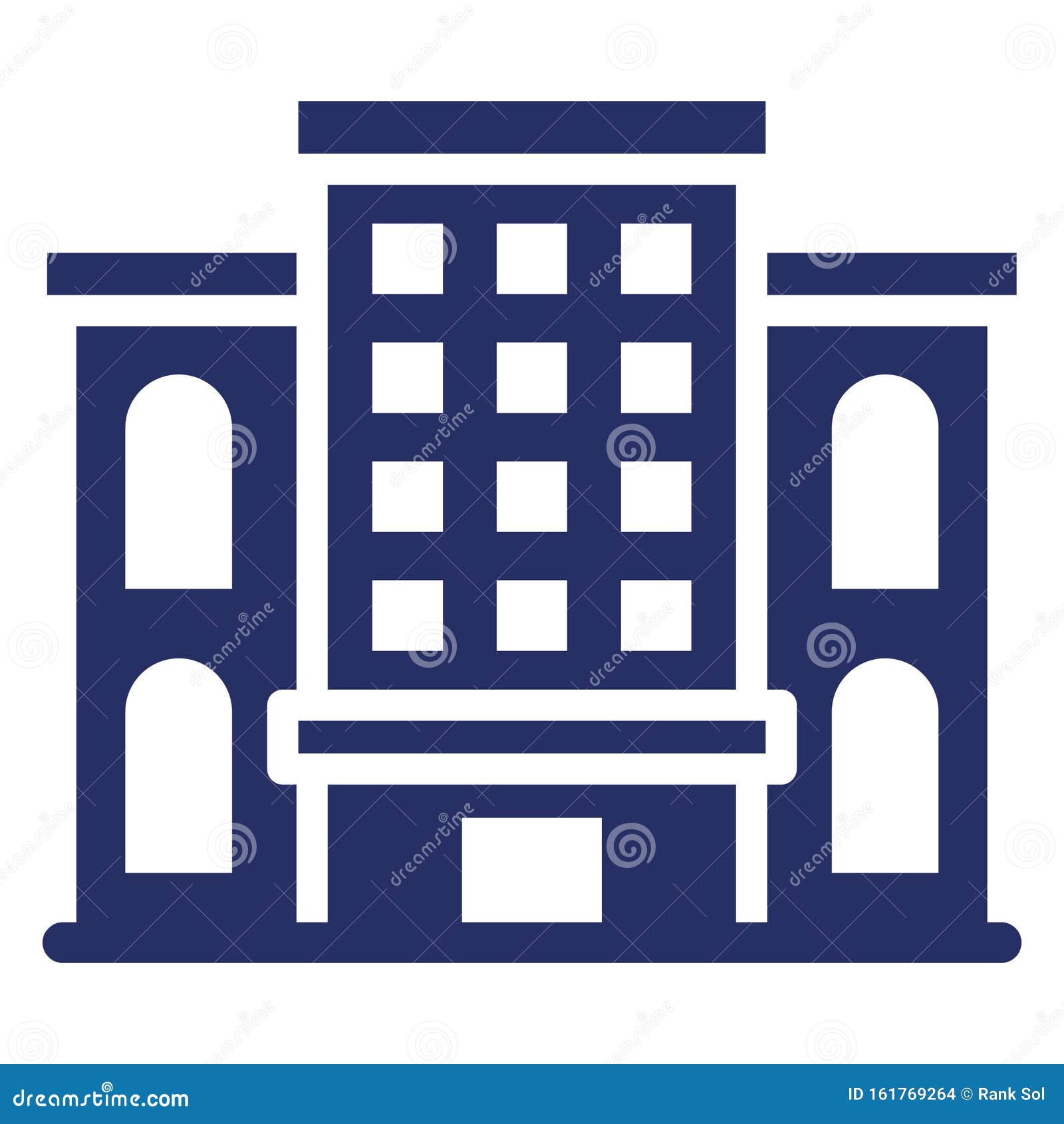 Apartment, Commercial House Isolated Vector Icon Which Can Be Easily ...
