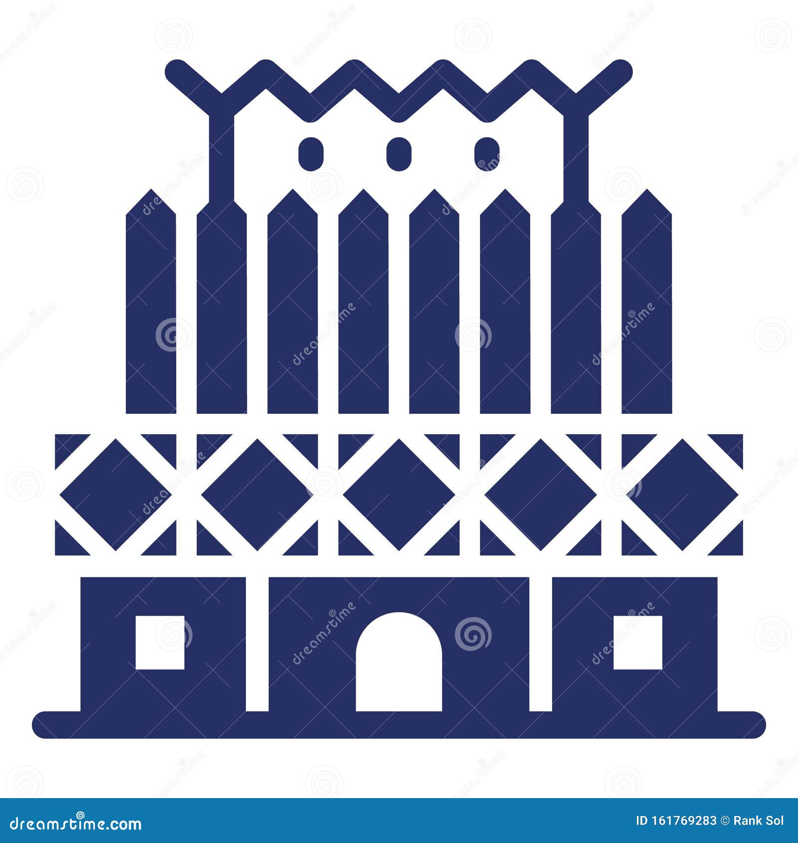 Heritage Building, Historic Building Isolated Vector Icon Which Can Be ...